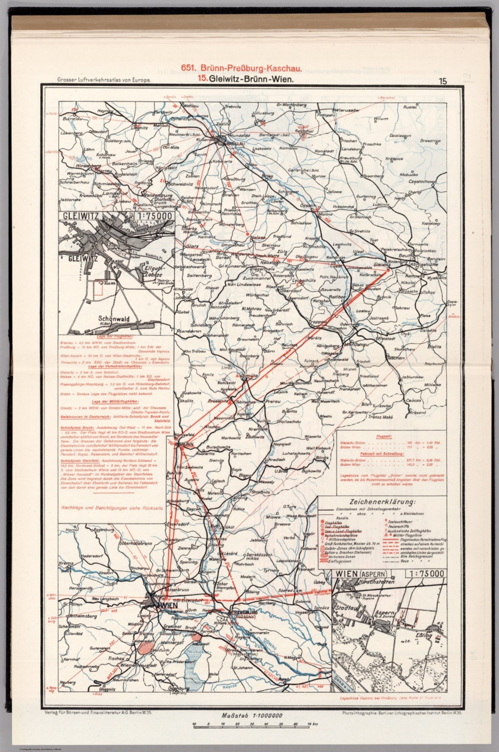 15 (Germany - Austria Airline Routes). - David Rumsey Historical Map ...