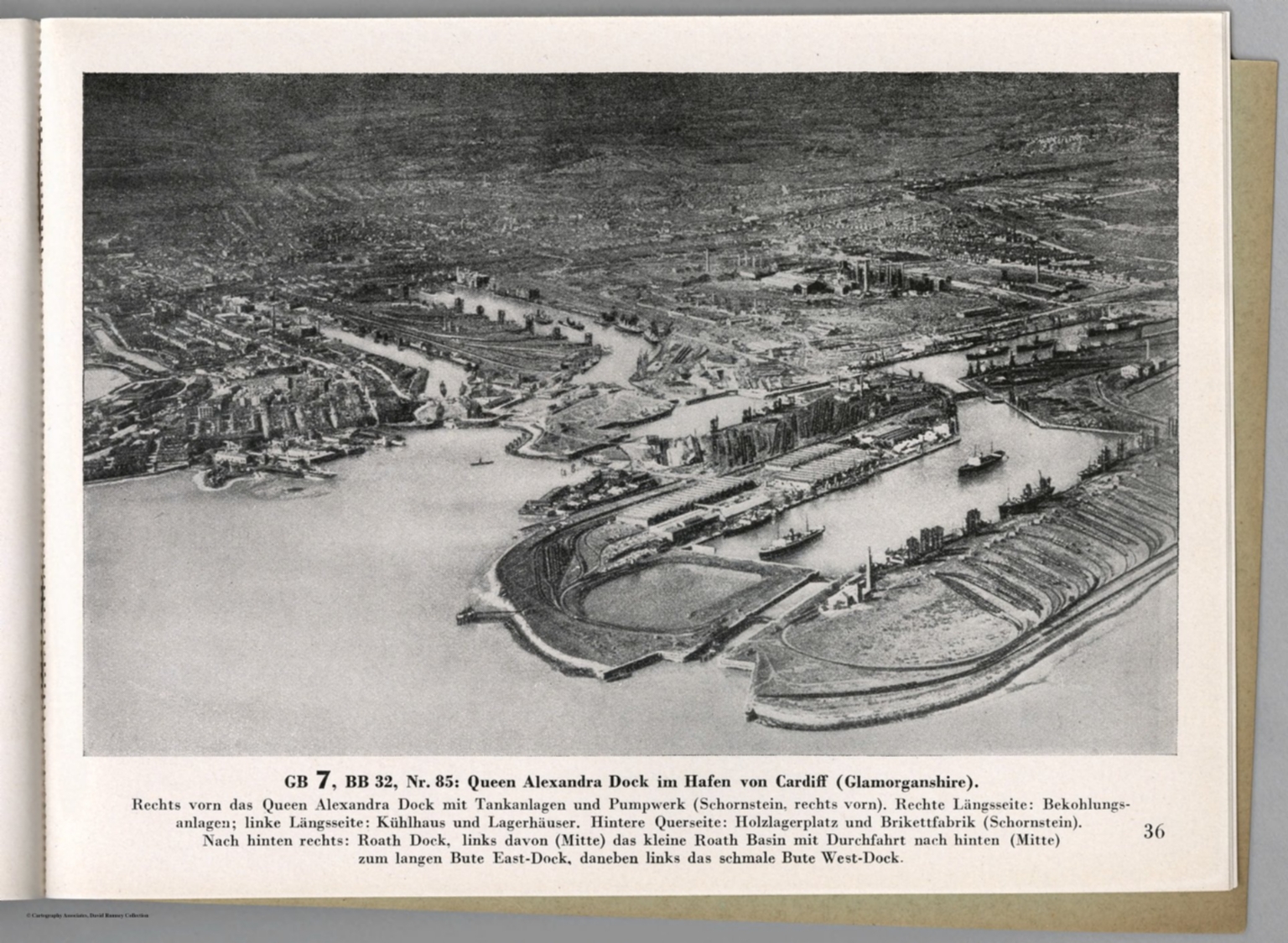 View: GB 7, BB 32, Nr. 85: Queen Alexandra Dock im Hafen van Cardiff ...