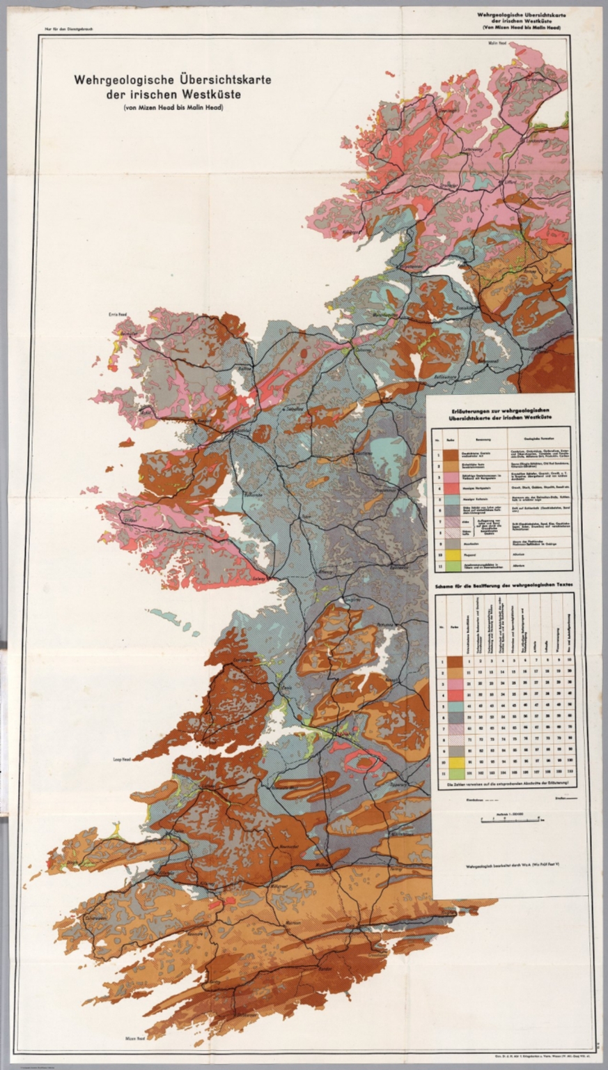 Geological Overview Map of the Irish West Coast (from Mizen Head to ...