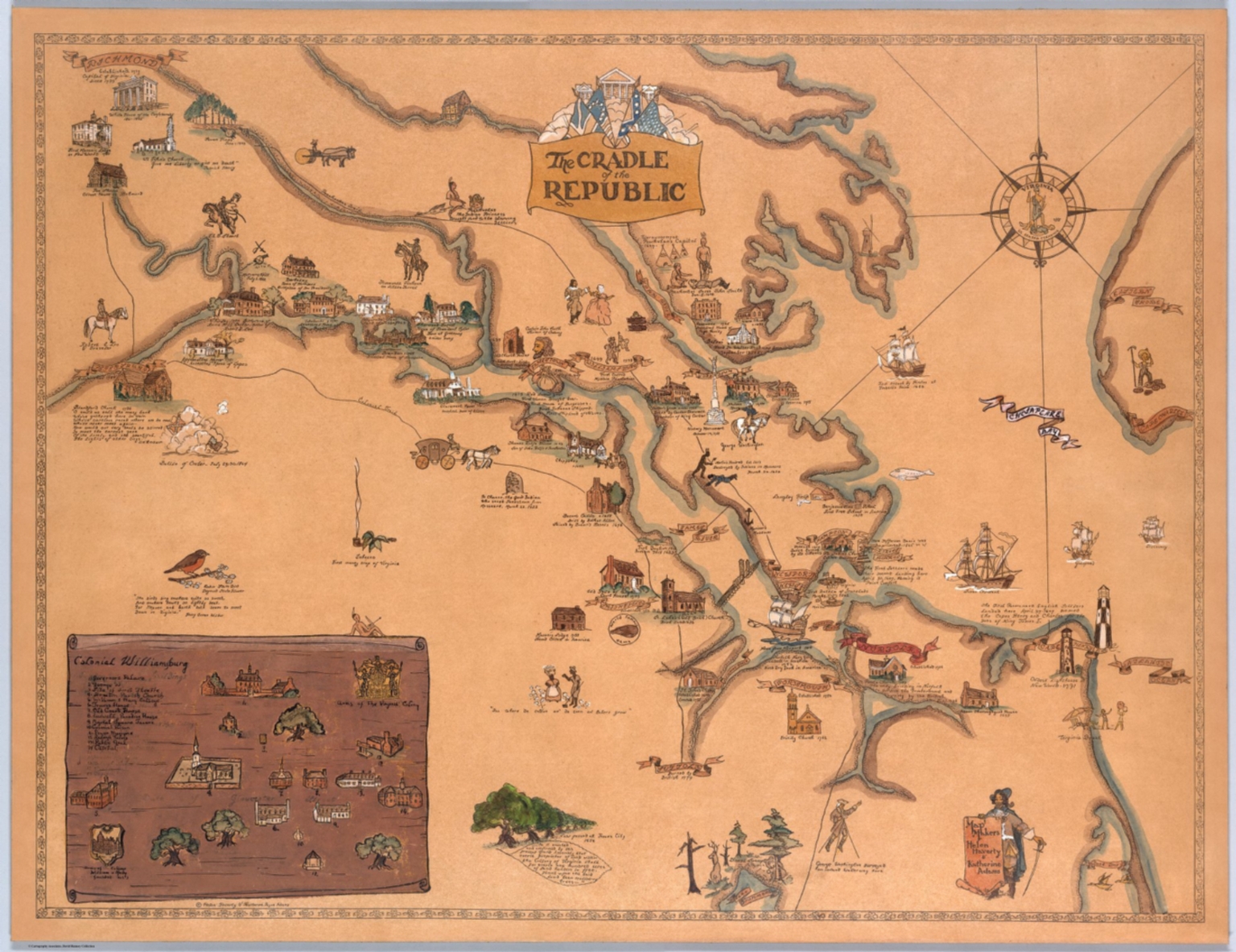 The cradle of the Republic. Map makers Helen Haverty & Katherine Adams ...