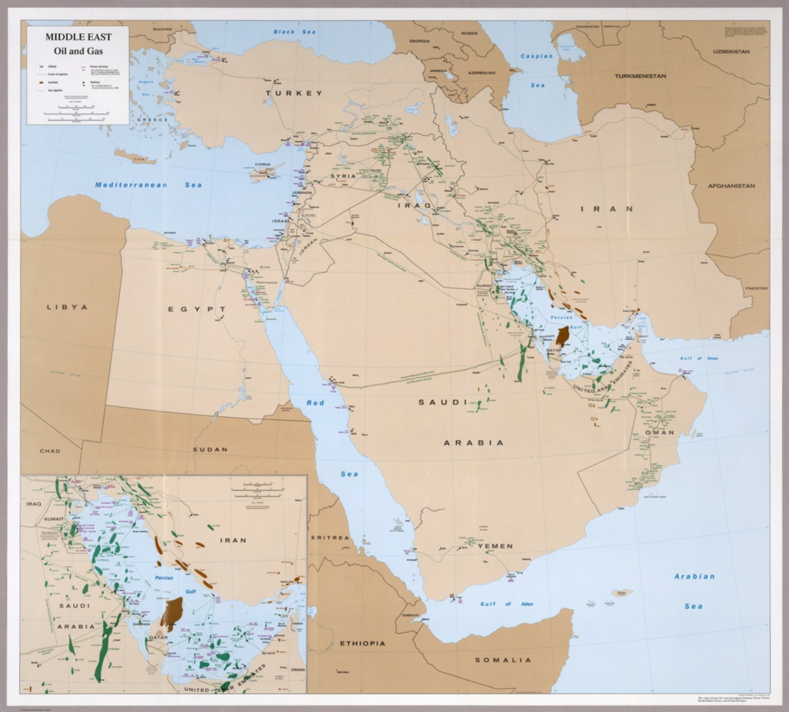 Middle East oil and gas - David Rumsey Historical Map Collection