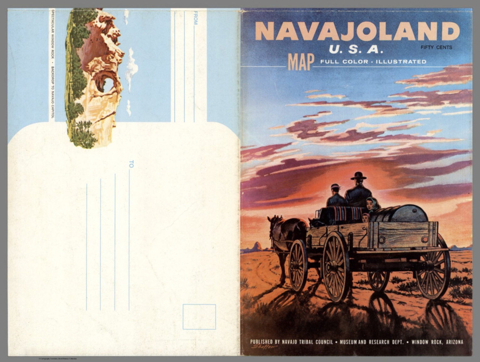 Covers: Navajoland, U.S.A., Map Full Color, Illustrated. - David Rumsey ...