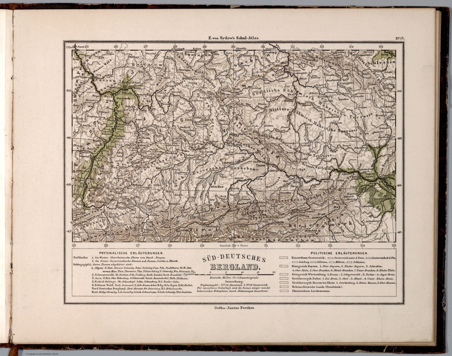 13. Sued-Deutsches Bergland. Southern Germany. - David Rumsey ...