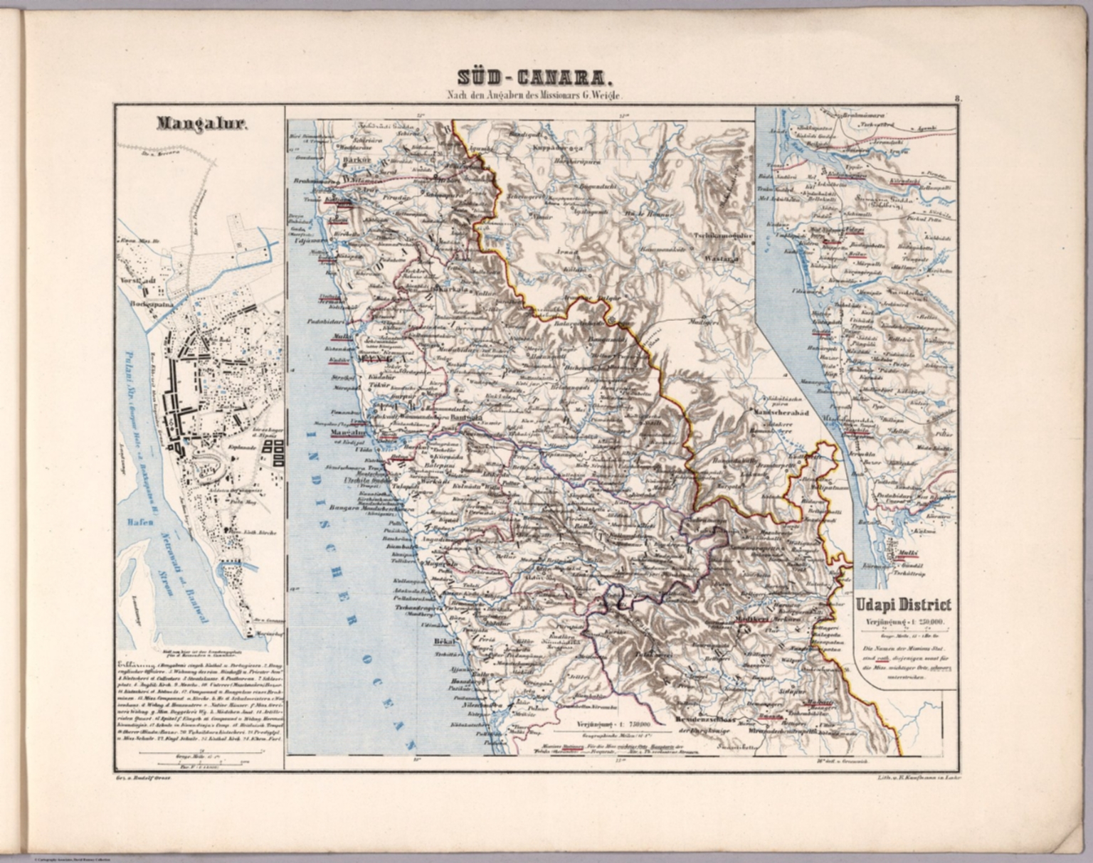 Sued-Canara. (South Kanara, India.) - David Rumsey Historical Map ...
