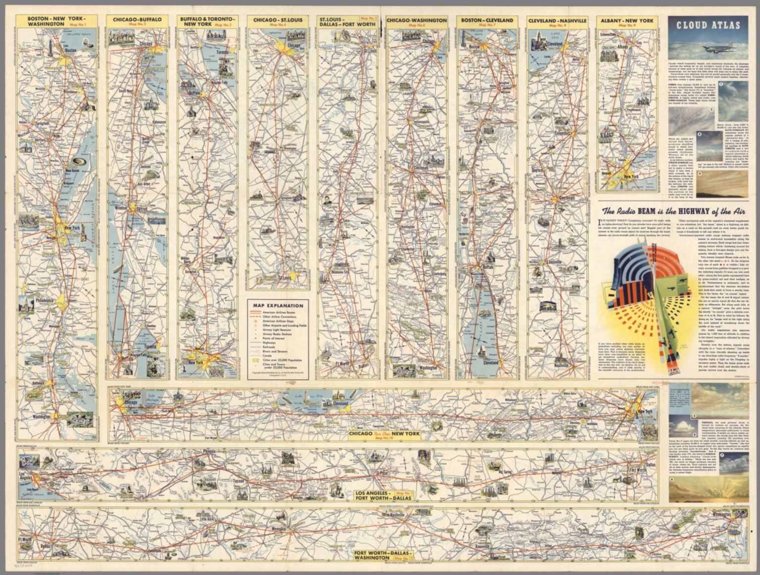 American Airlines Routes. - David Rumsey Historical Map Collection