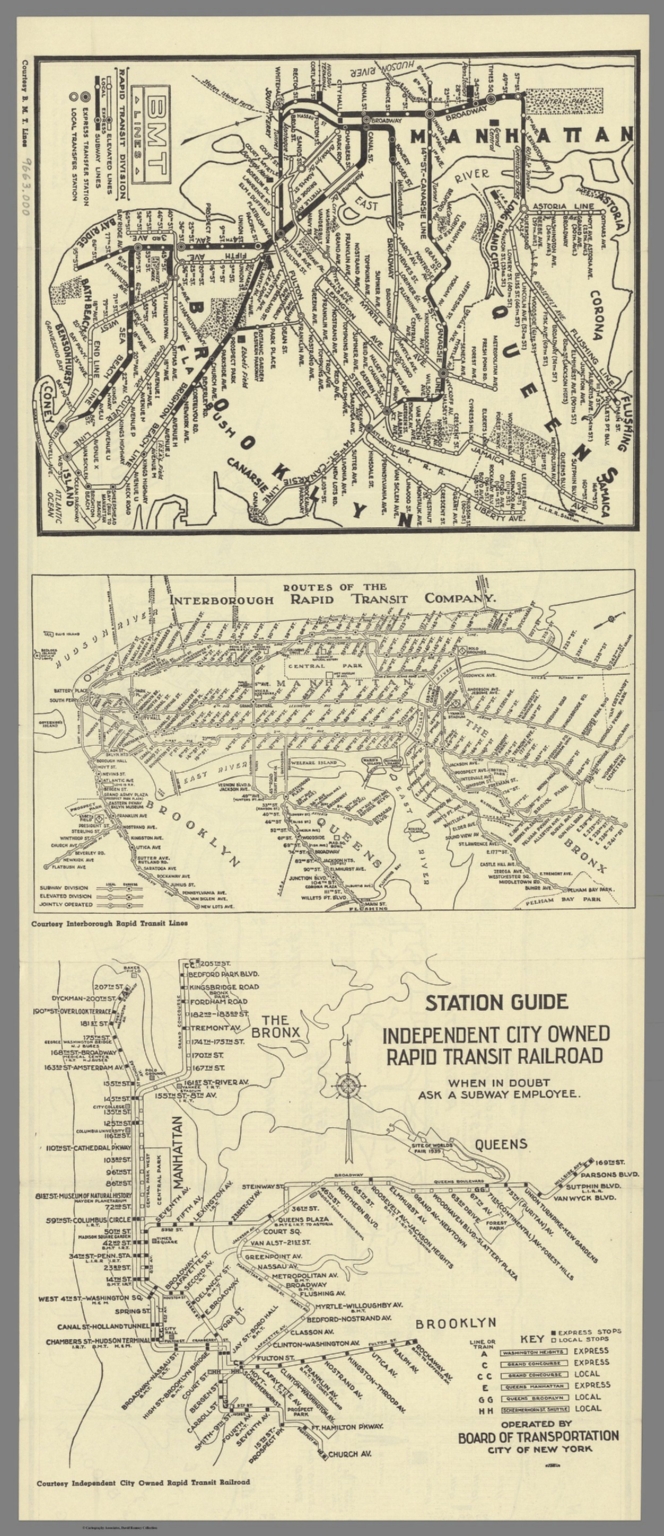 BMT Lines, Rapid Transit Division. - David Rumsey Historical Map Collection