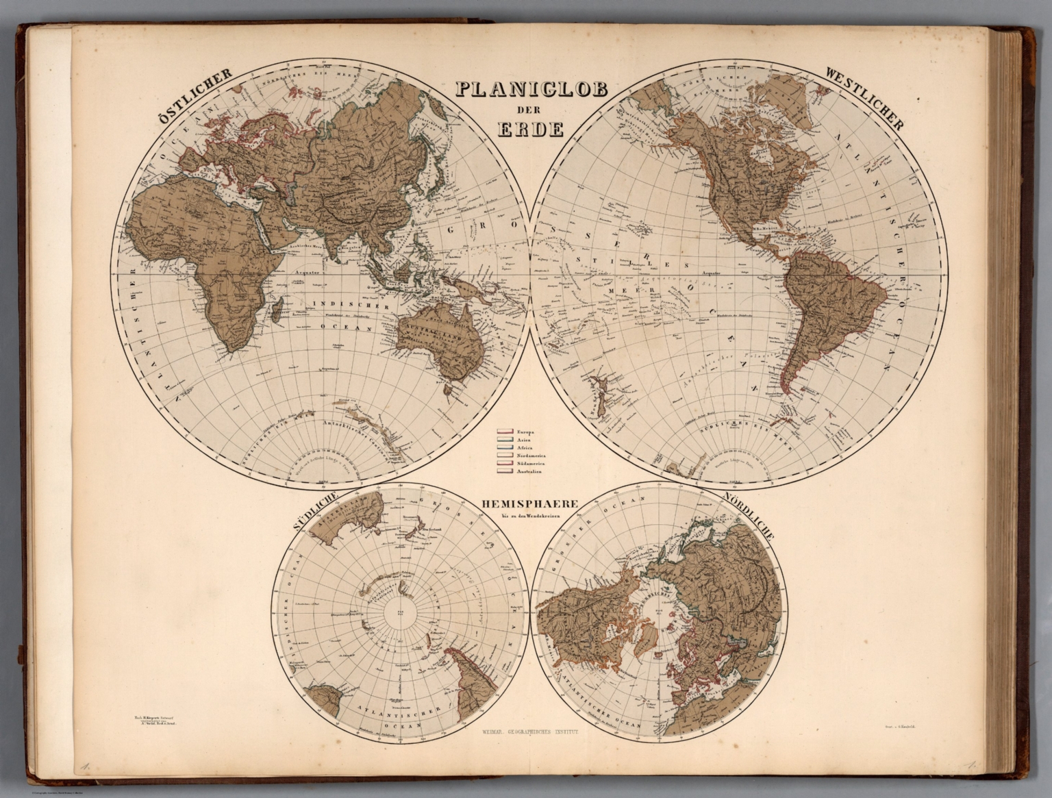 Planiglob der Erde. - David Rumsey Historical Map Collection