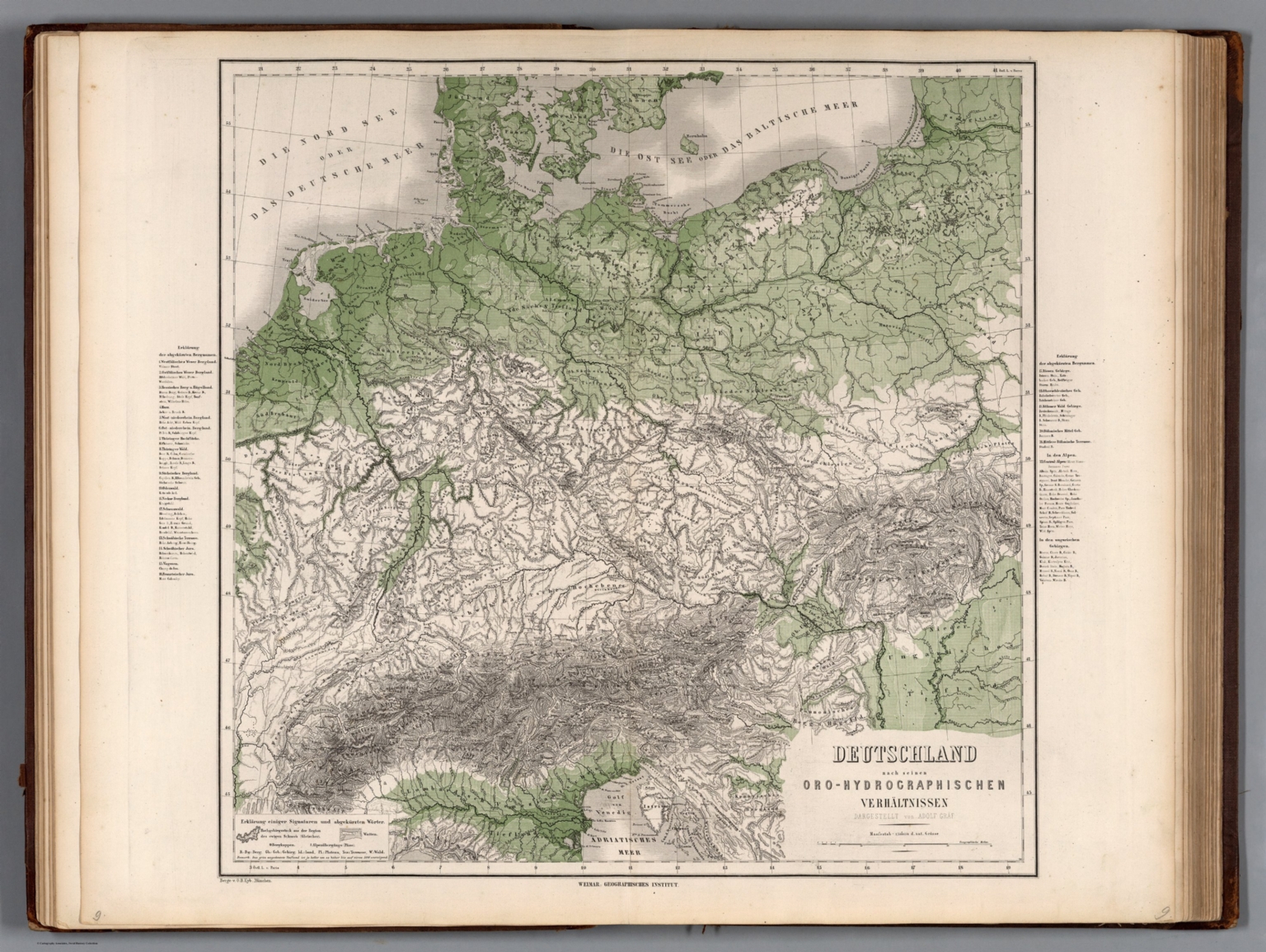 Germany: Topography and Hydrography. - David Rumsey Historical Map ...