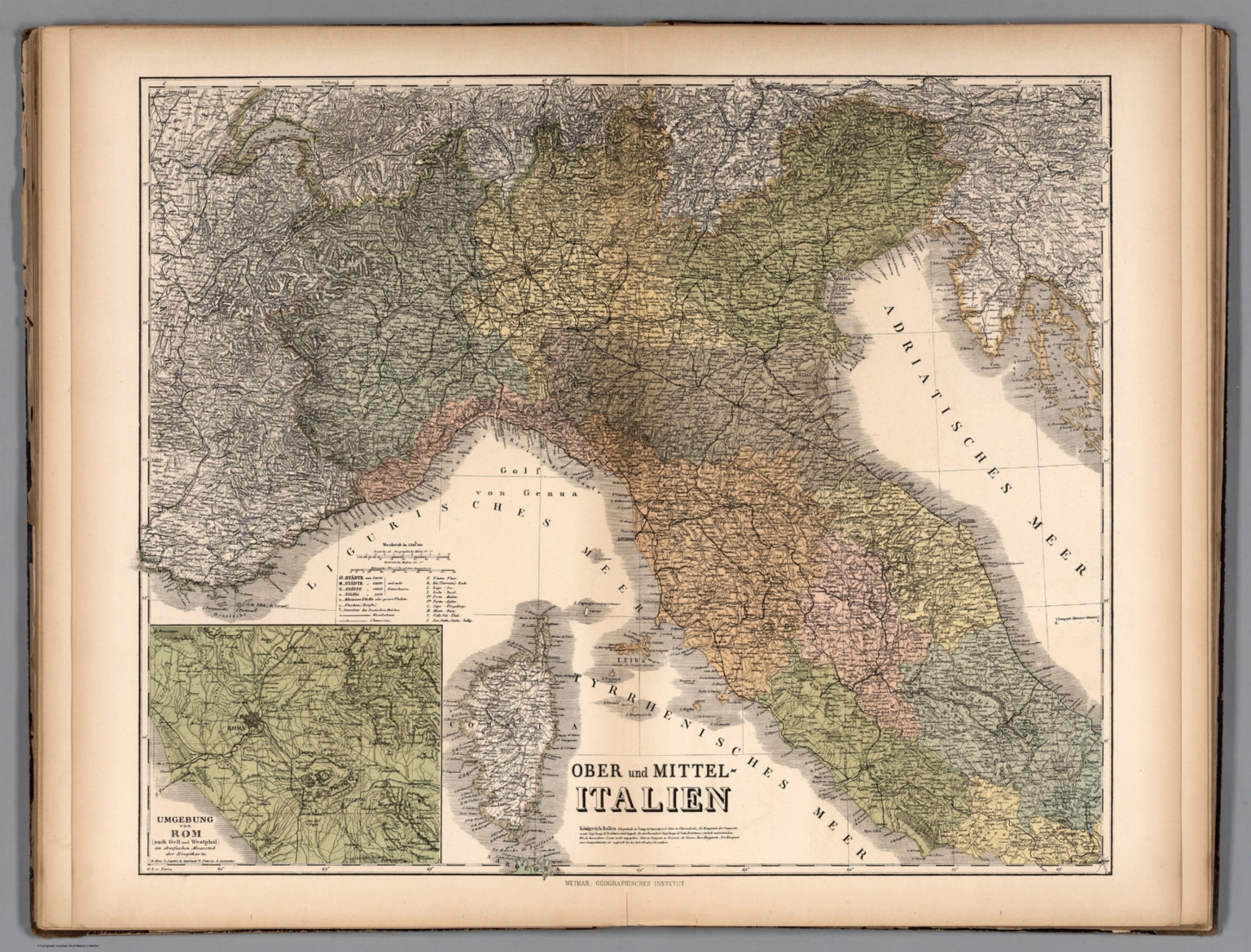Upper and Middle Italy. - David Rumsey Historical Map Collection