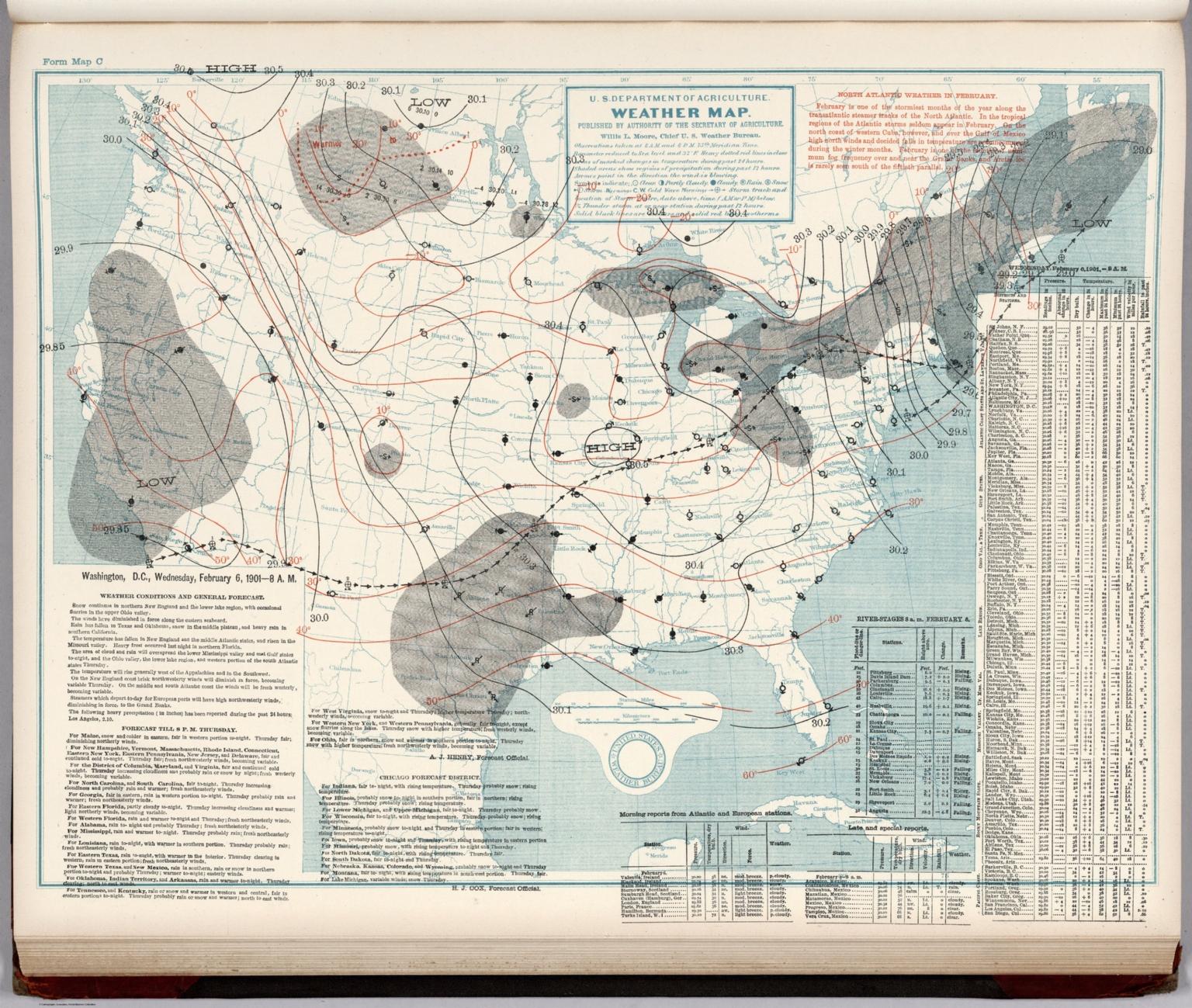 (United States) Weather Map. February 6, 1901. - David Rumsey ...