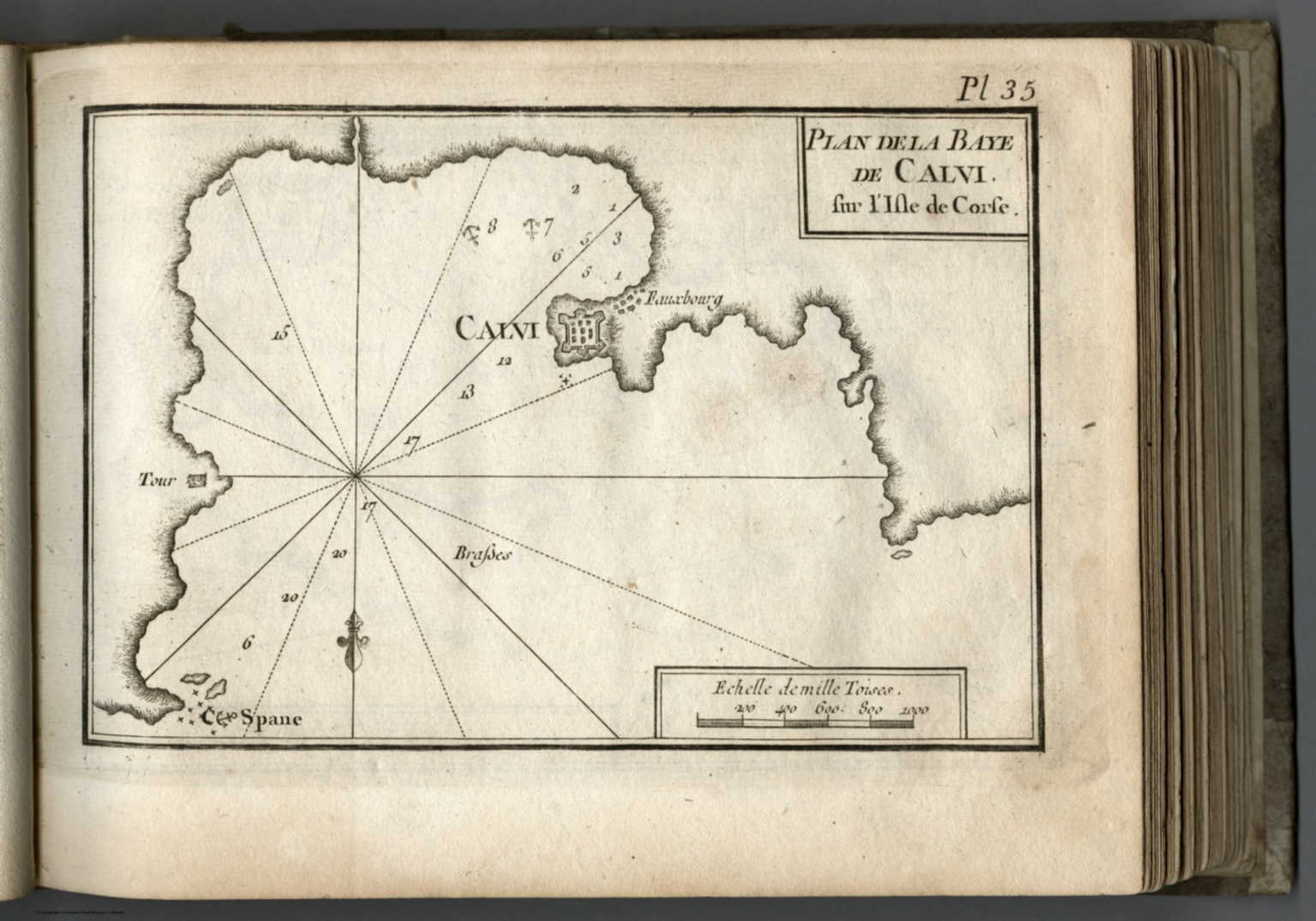Pl. 35. Calvi, Corsica, France. - David Rumsey Historical Map Collection