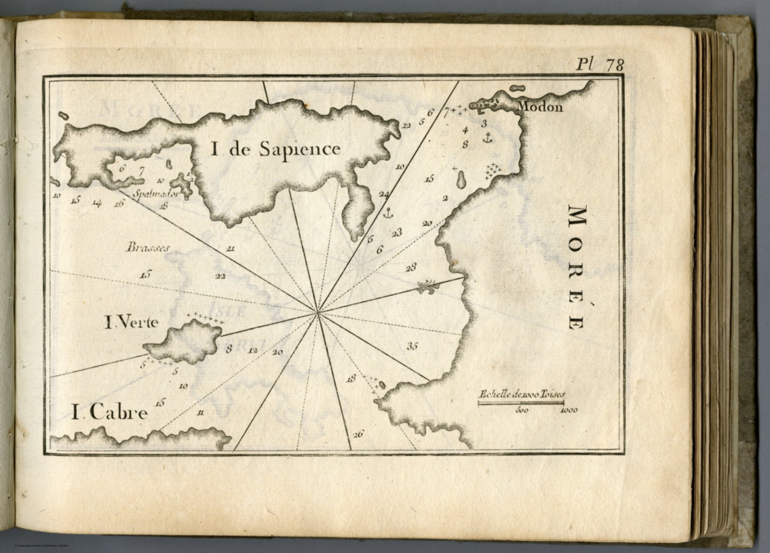 Pl. 78. Methoni; Island of Sapience, Greece - David Rumsey Historical ...