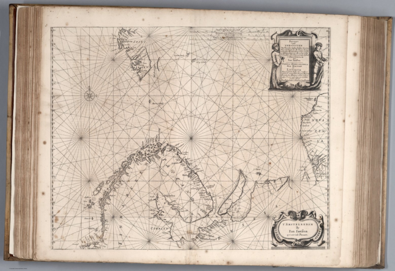 Pascaart Vande Zee-Custen ... Tabula Hydrographica Orea Maritimae seu ...