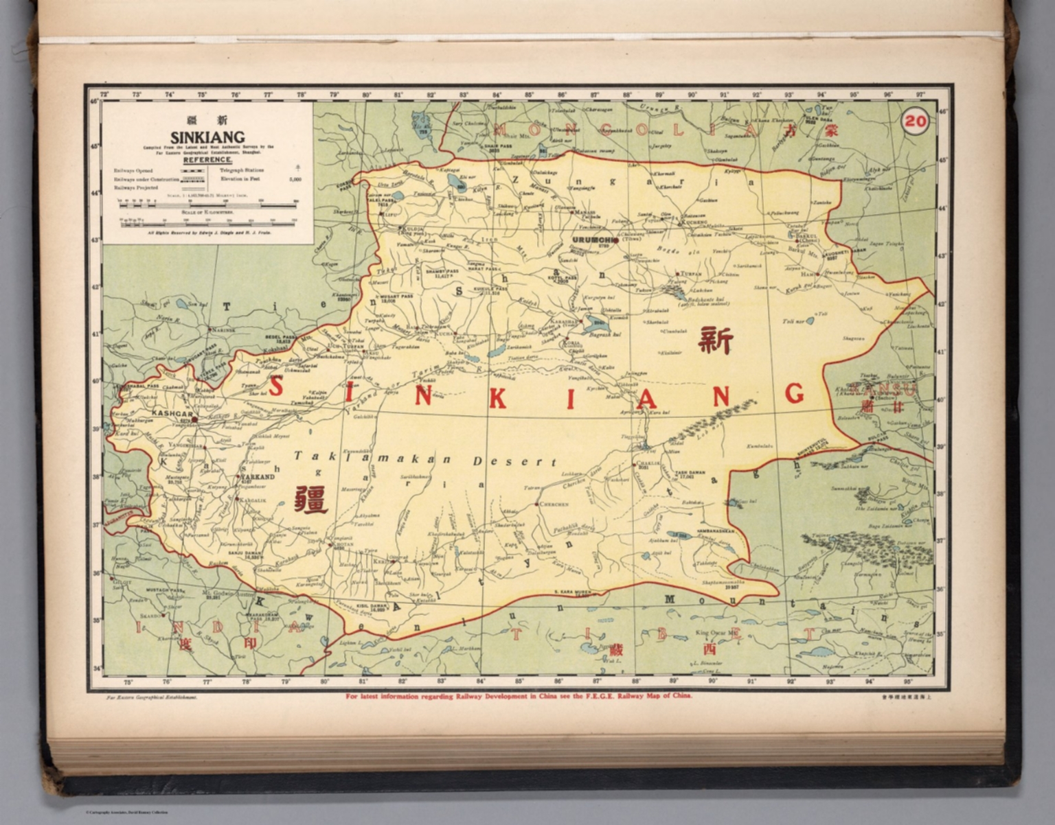 20. Sinkiang, China. - David Rumsey Historical Map Collection