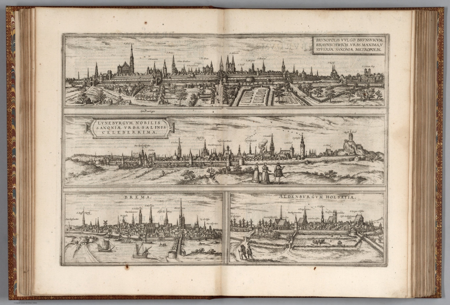 Vol I (23) Brunopolis (Braunschweig). Luneburgum (Luneburg). Brema ...