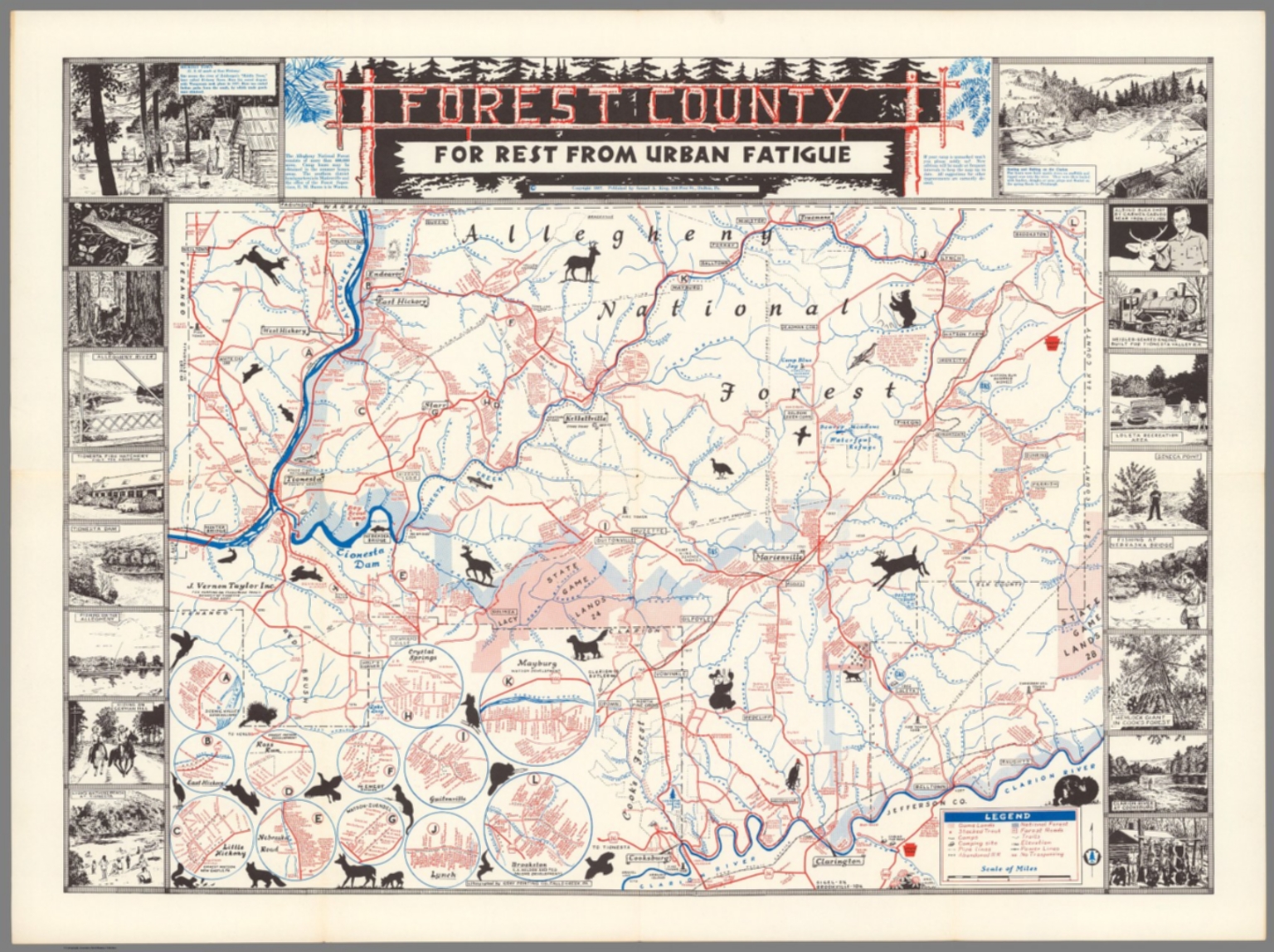 Forest county : For rest from urban fatigue - David Rumsey Historical ...