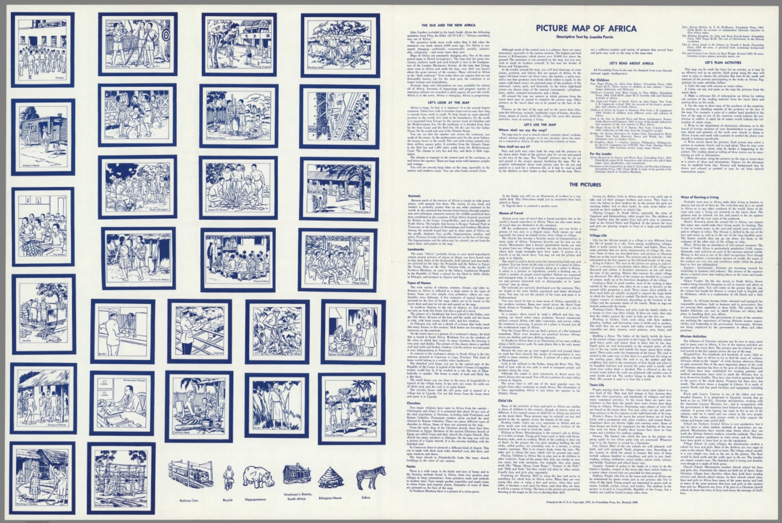 Text Page: Picture map of Africa. Descriptive text - David Rumsey ...