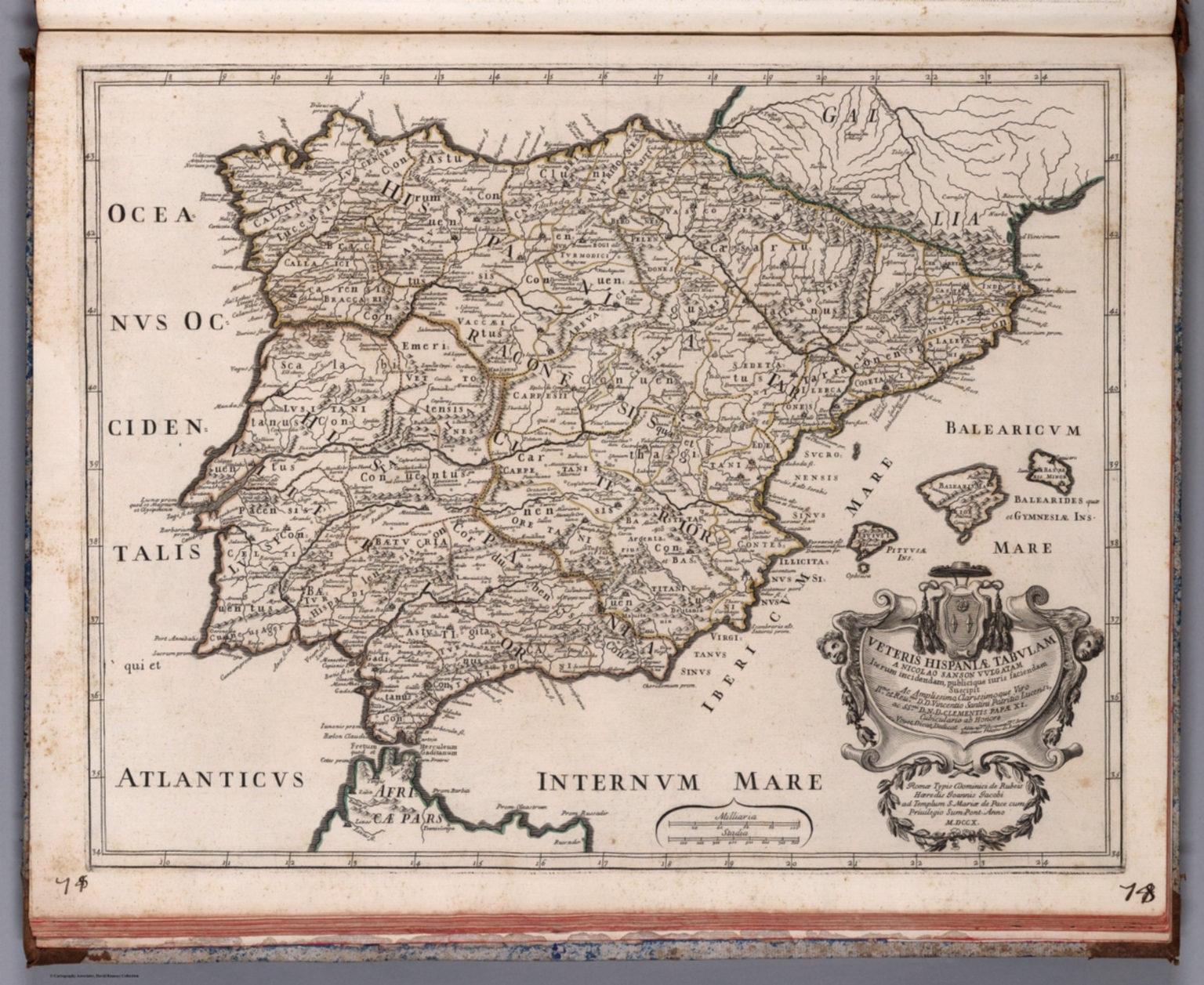 Veteris Hispaniae Tabulam - David Rumsey Historical Map Collection