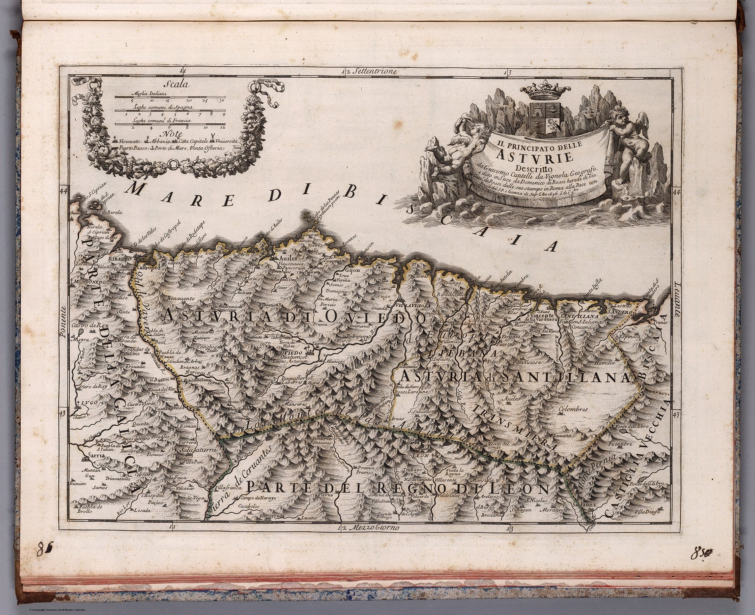 Il principato delle Asturie - David Rumsey Historical Map Collection