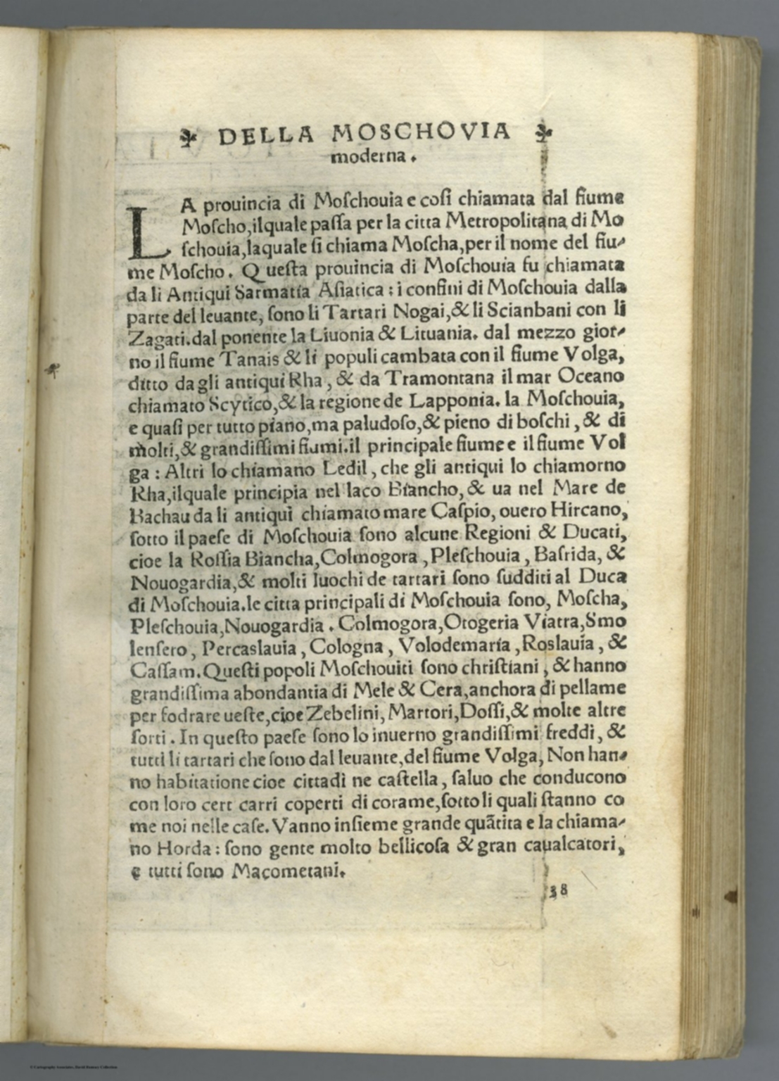Text Page: Della Moschova moderna - David Rumsey Historical Map Collection