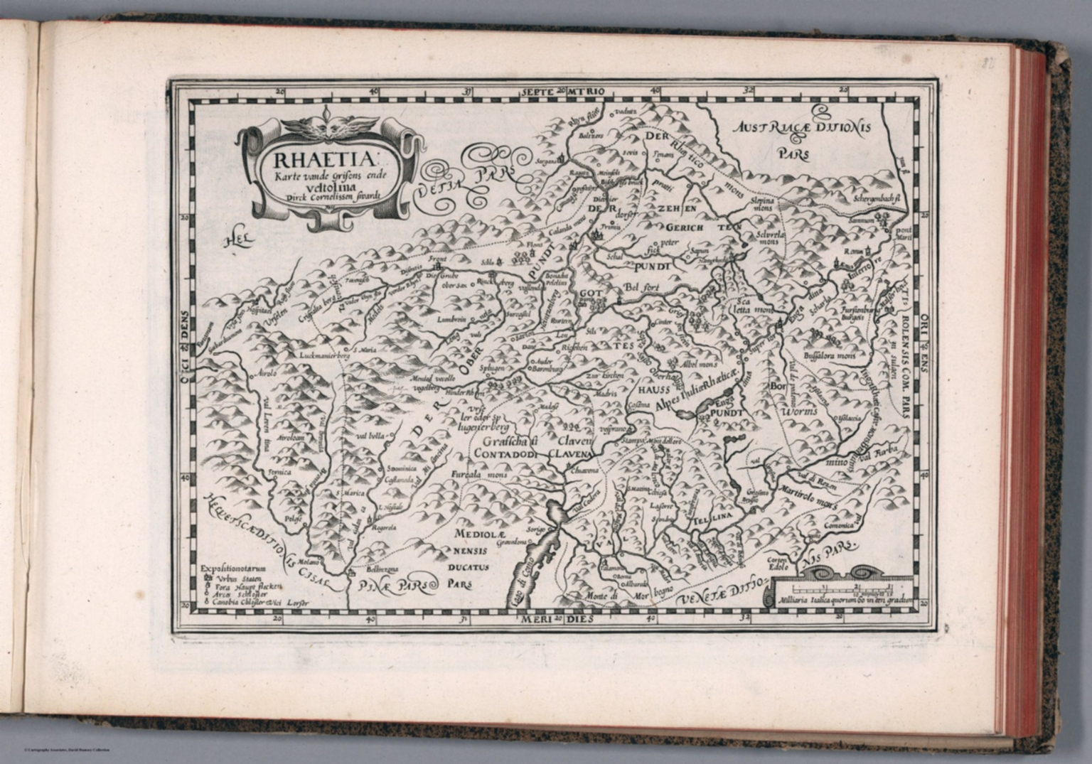 Rhaetia : Karte van de Grisons en de Veltolina - David Rumsey ...