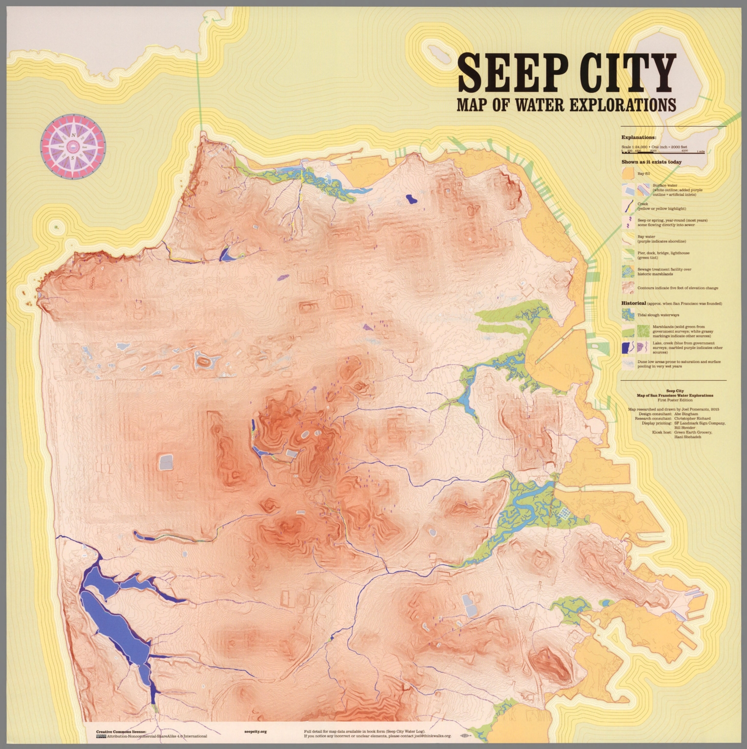 Seep City, Map of Water Explorations, San Francisco. - David Rumsey ...