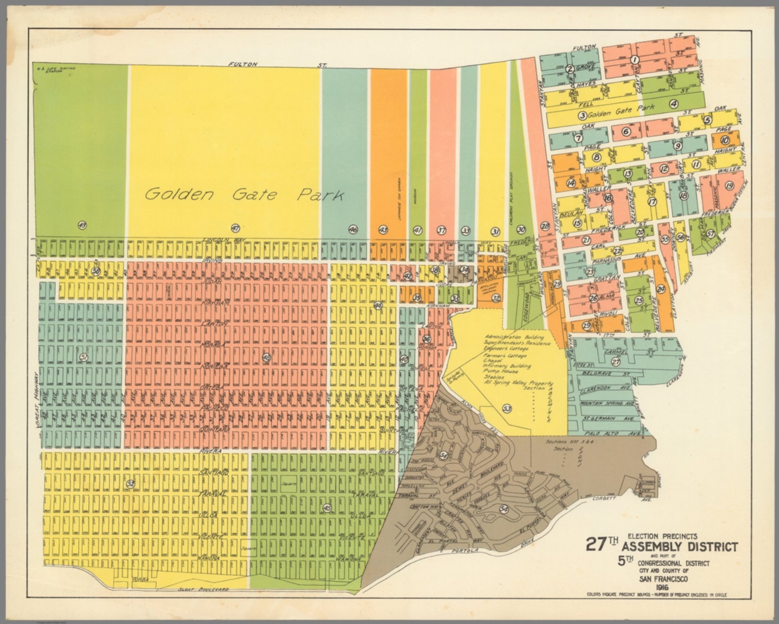 Election Precincts. 27th Assembly District and Part of 5th ...