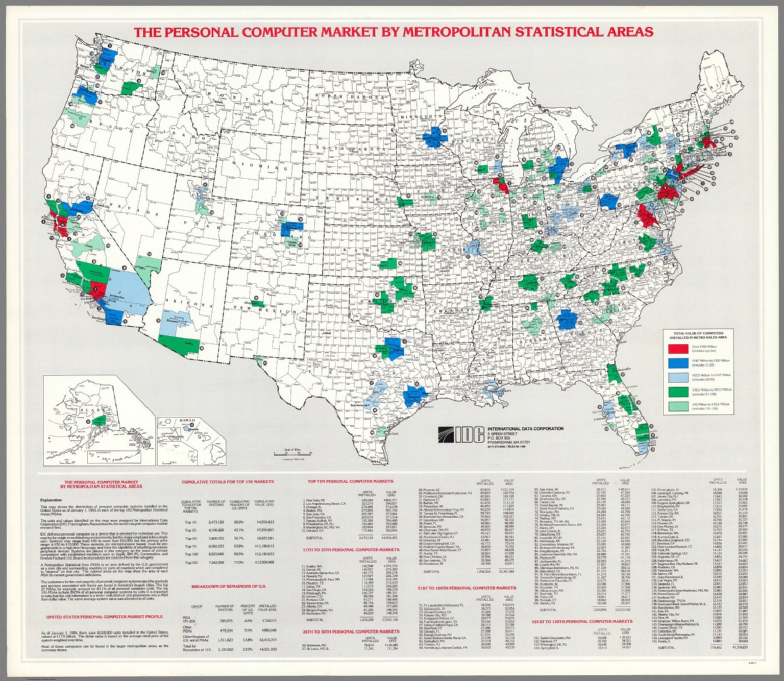 Personal Computer Market by Metropolitan Statistical Areas. - David ...