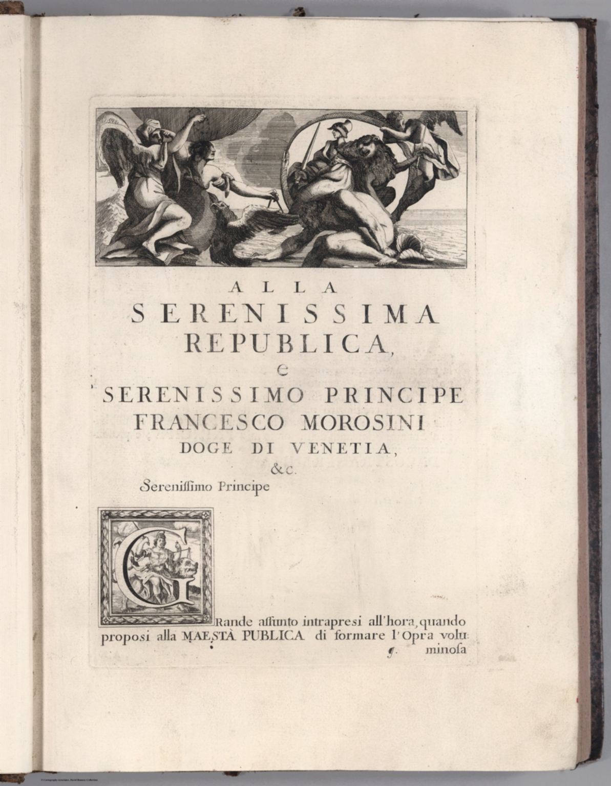 Text - Dedication: Francesco Morosini (continued). - David Rumsey ...