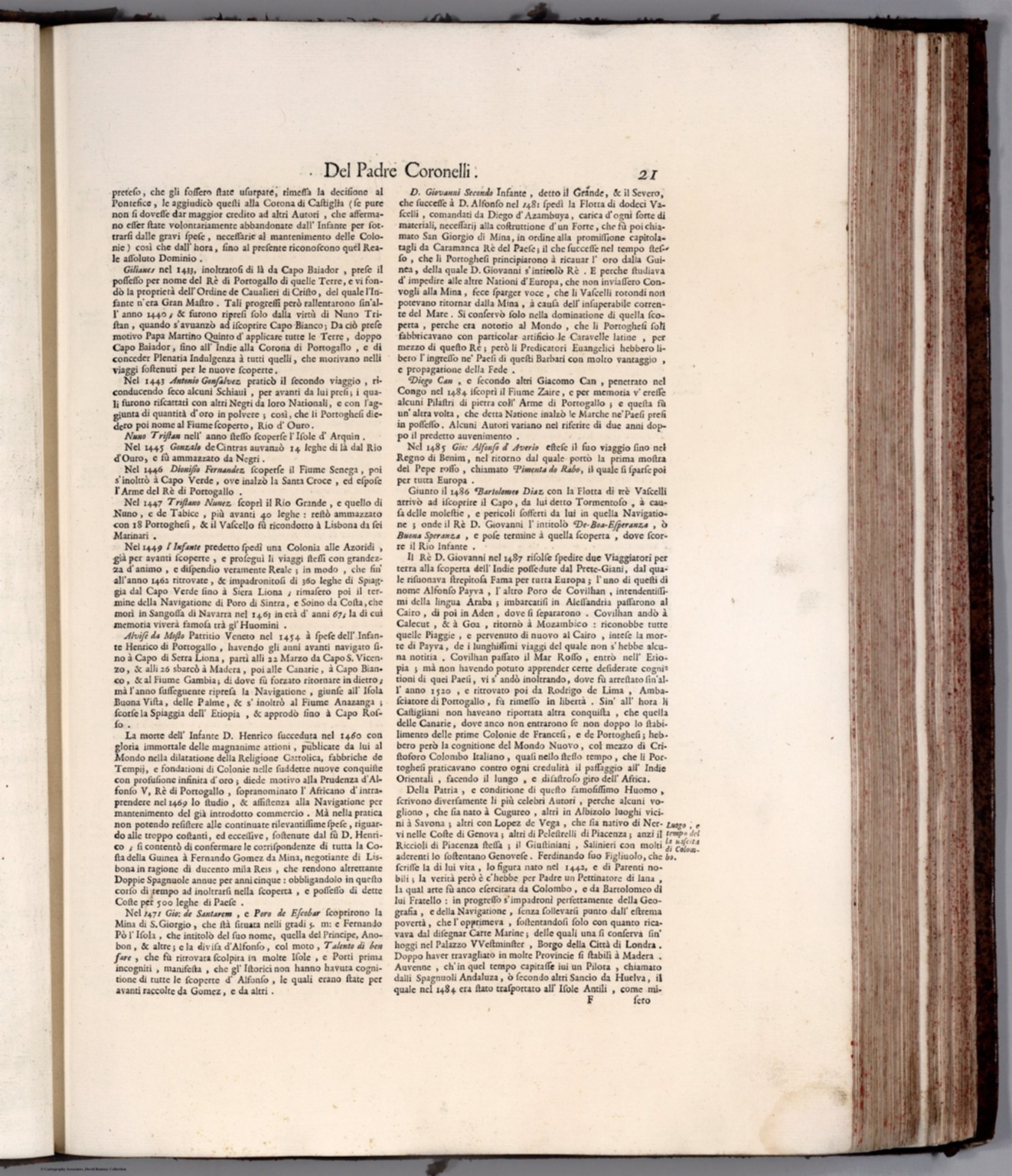 Text: Planisferi della Terra (continued). - David Rumsey Historical Map ...