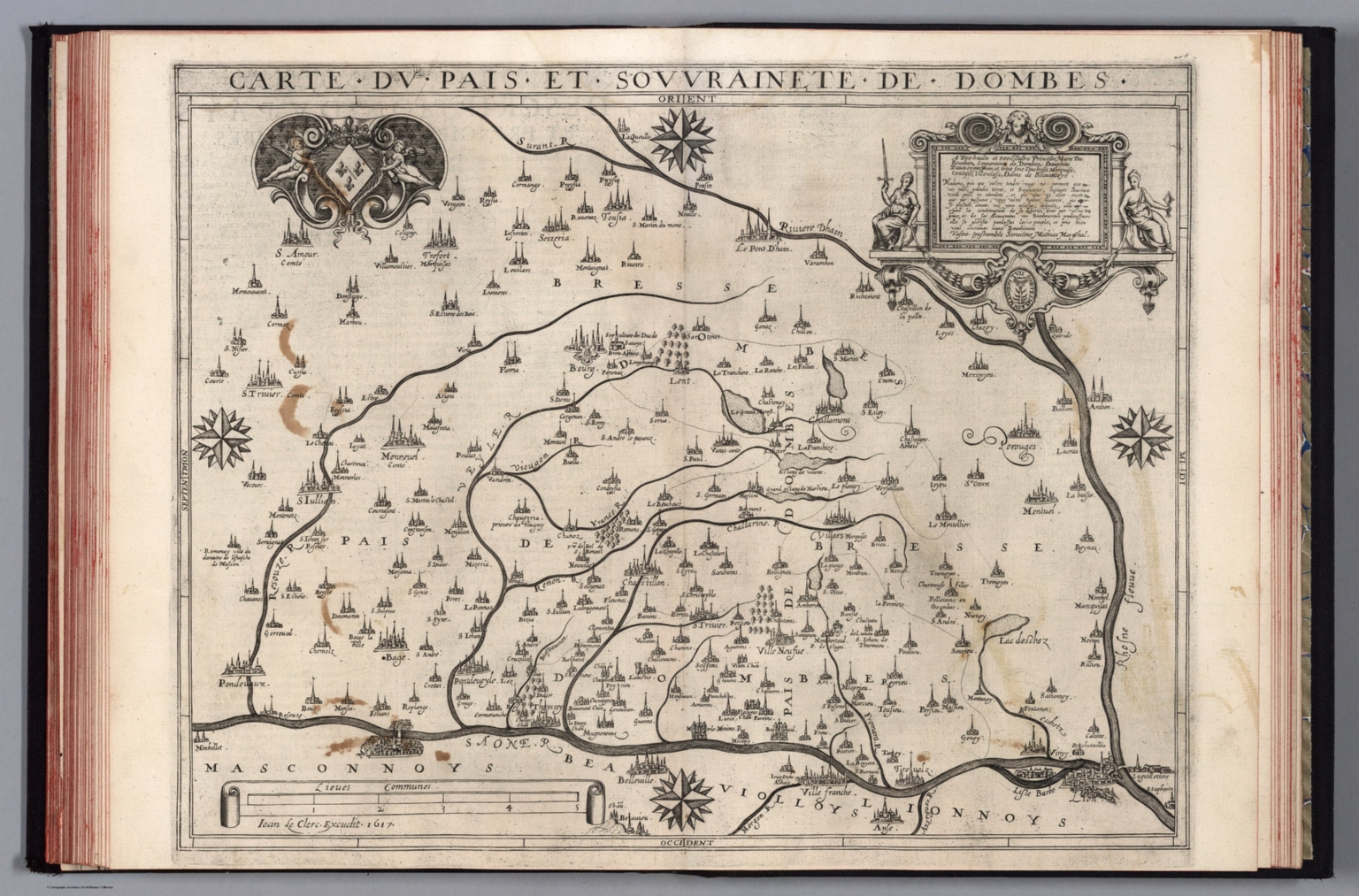 Carte du Pais et Souvrainete de Dombes. - David Rumsey Historical Map ...
