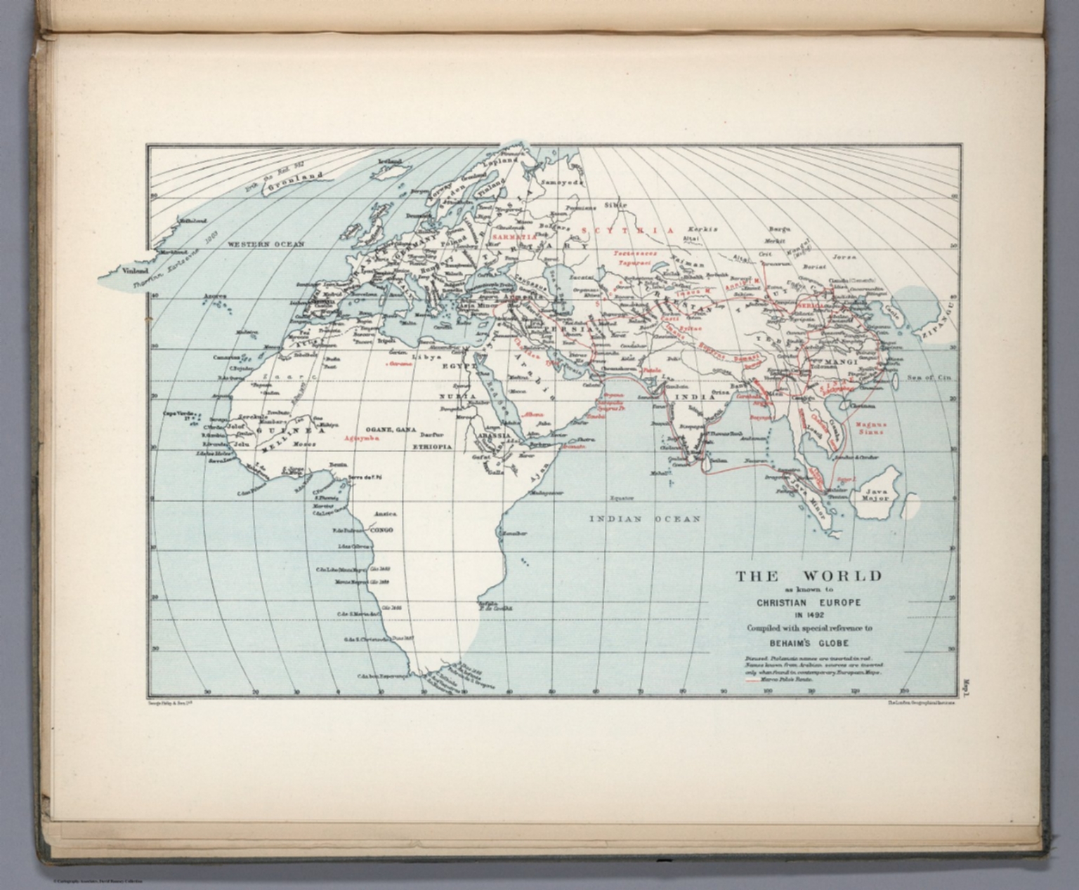 Map 1. The World as known to Christian Europr in 1492, Compiled with ...
