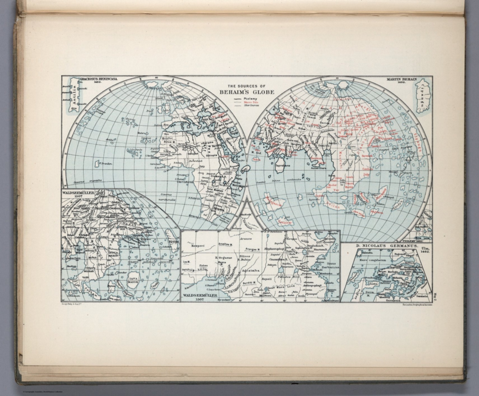 Map 2. The Sources of Behaim's Globe. - David Rumsey Historical Map ...
