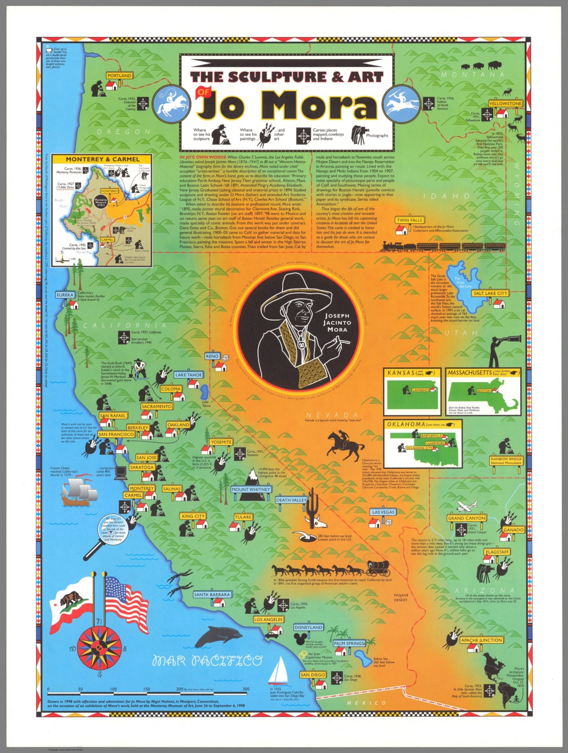 The Sculpture and Art of Jo Mora. - David Rumsey Historical Map Collection