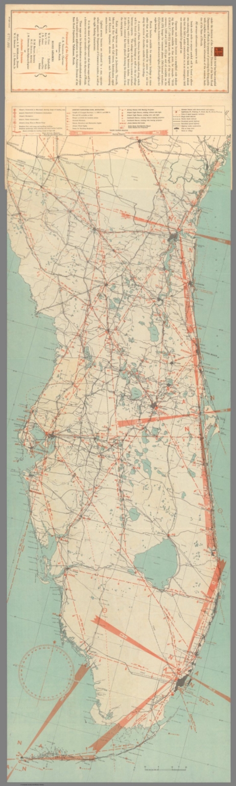 Official Airway Map of Florida (southern portion). - David Rumsey ...