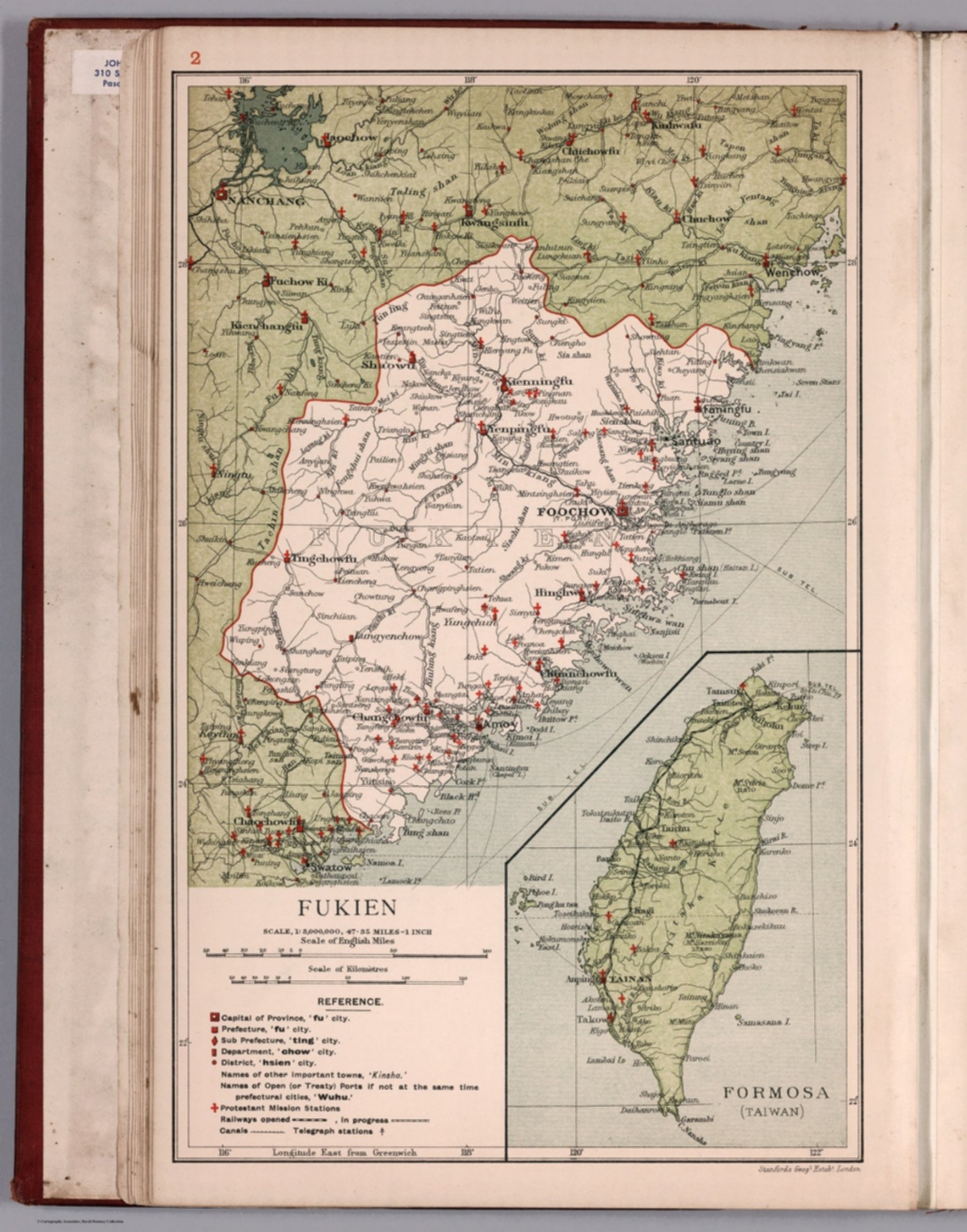 Fukien. Stanford's Geographical Establishment - David Rumsey Historical ...