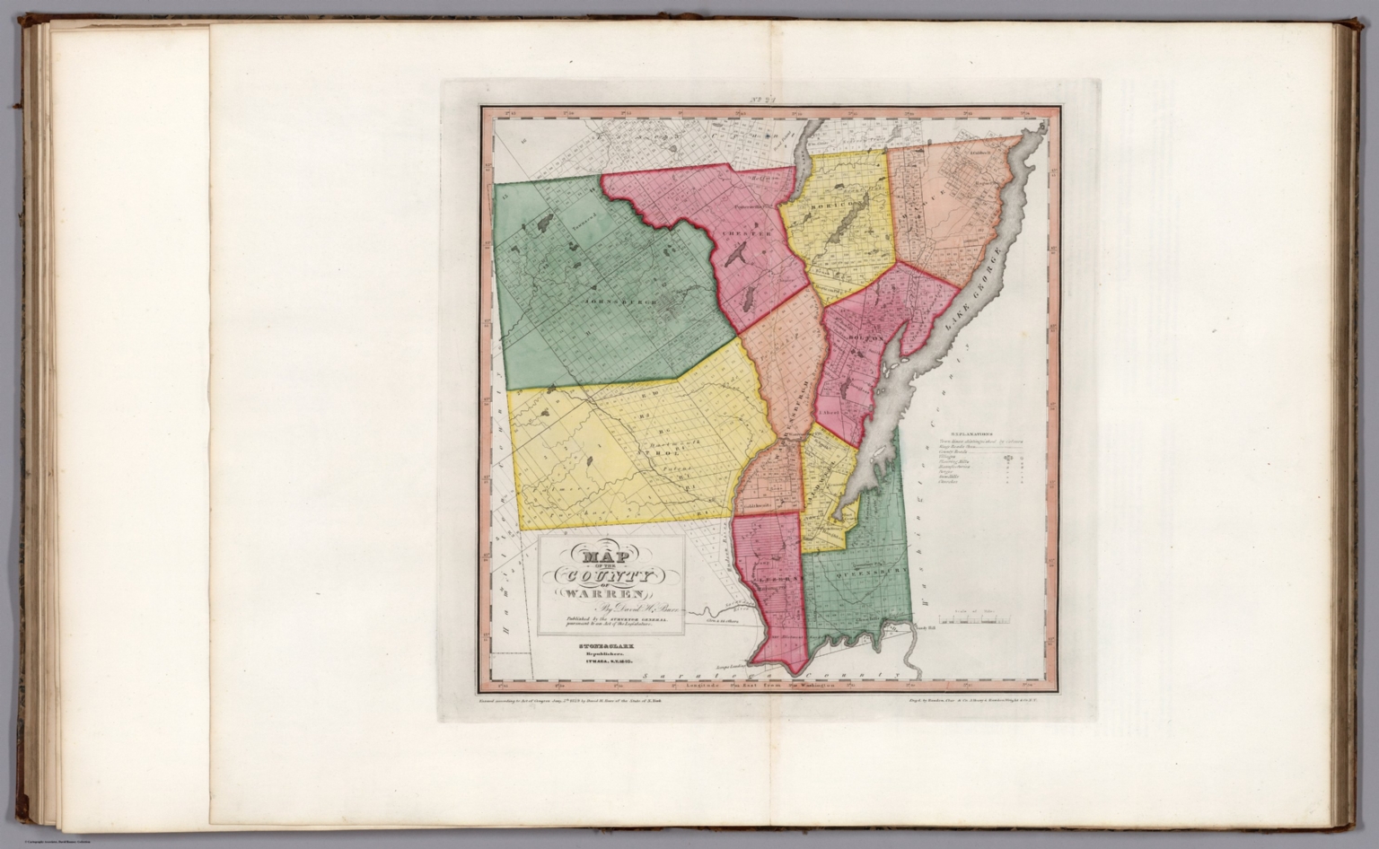 Map of the County Warren (New York). - David Rumsey Historical Map ...