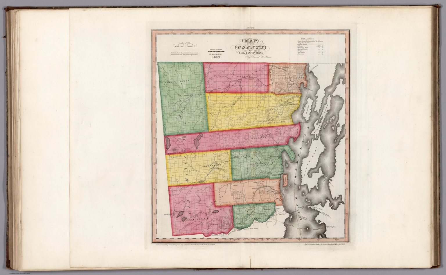 Map of the County of Clinton (New York). - David Rumsey Historical Map ...