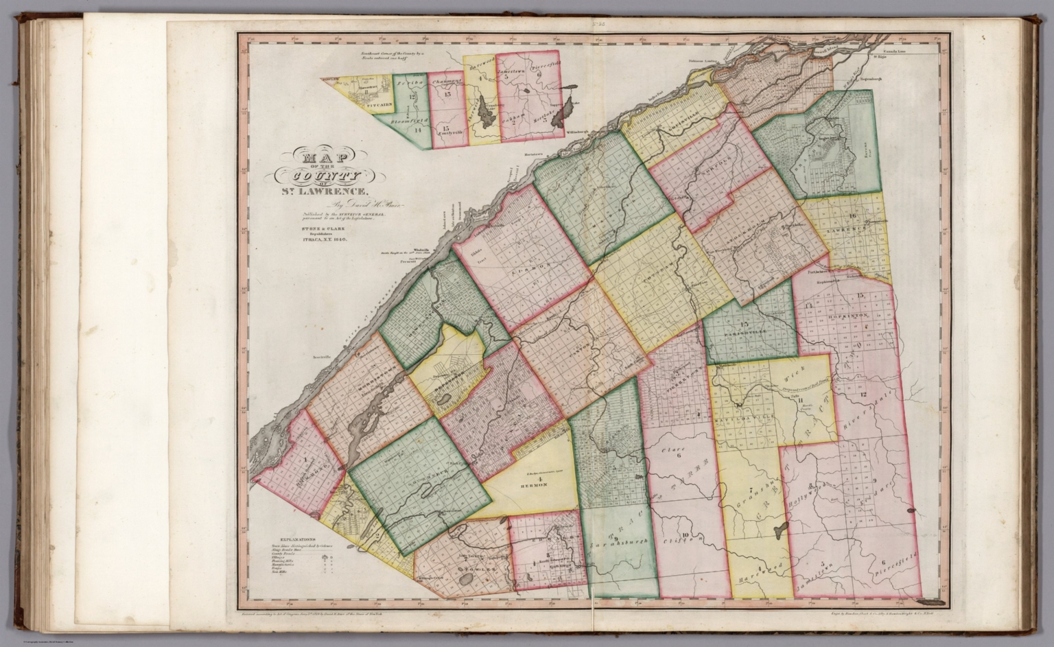 Map of the County of St. Lawrence (New York). - David Rumsey Historical ...