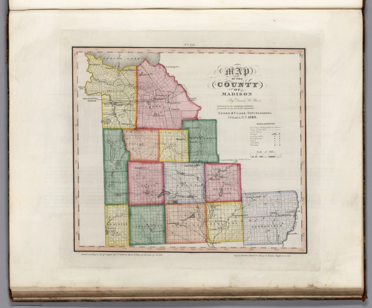 Map of County of Madison (New York). - David Rumsey Historical Map ...