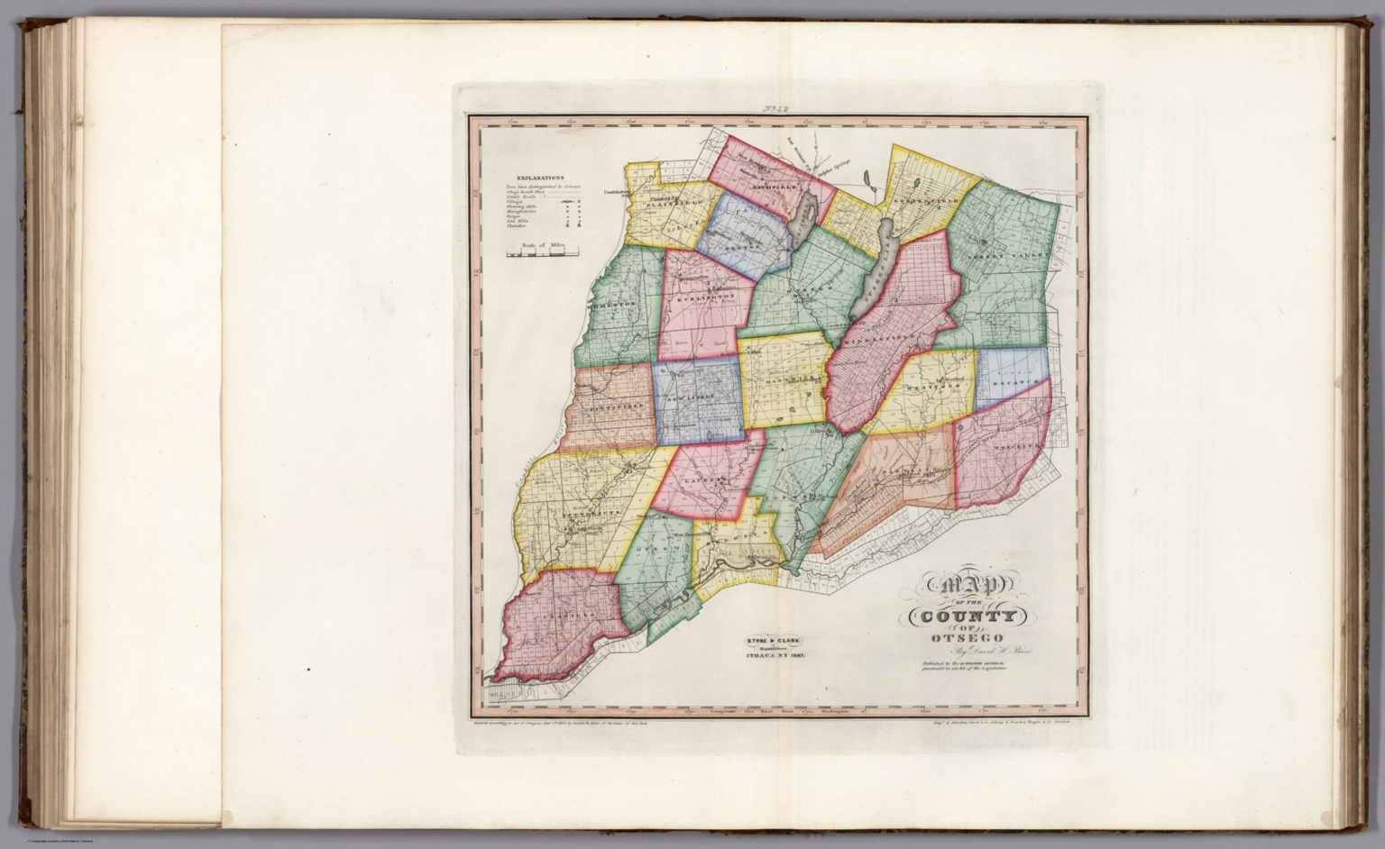 Map of the County of Otsego (New York). - David Rumsey Historical Map ...