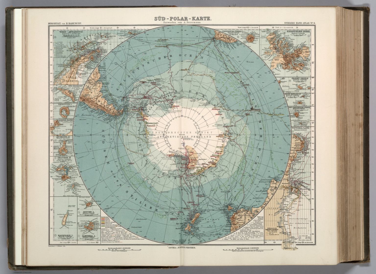 Nr. 6. Sued-Polar-Karte ... von A. Petermann. - David Rumsey Historical ...