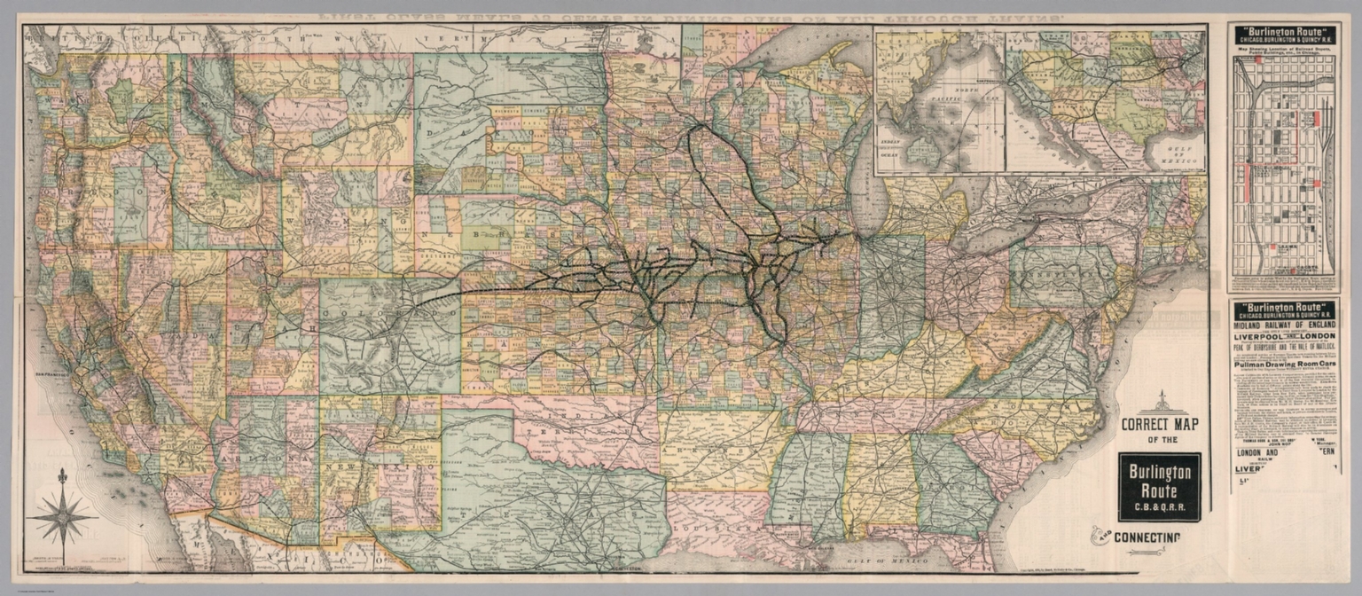 Burlington Route. - David Rumsey Historical Map Collection