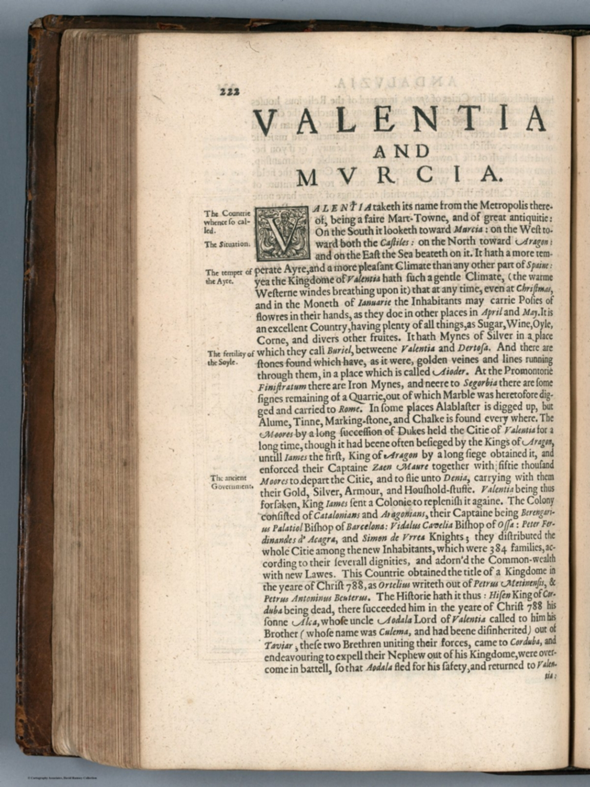 Text Page: Valentia and Mvrcia - David Rumsey Historical Map Collection