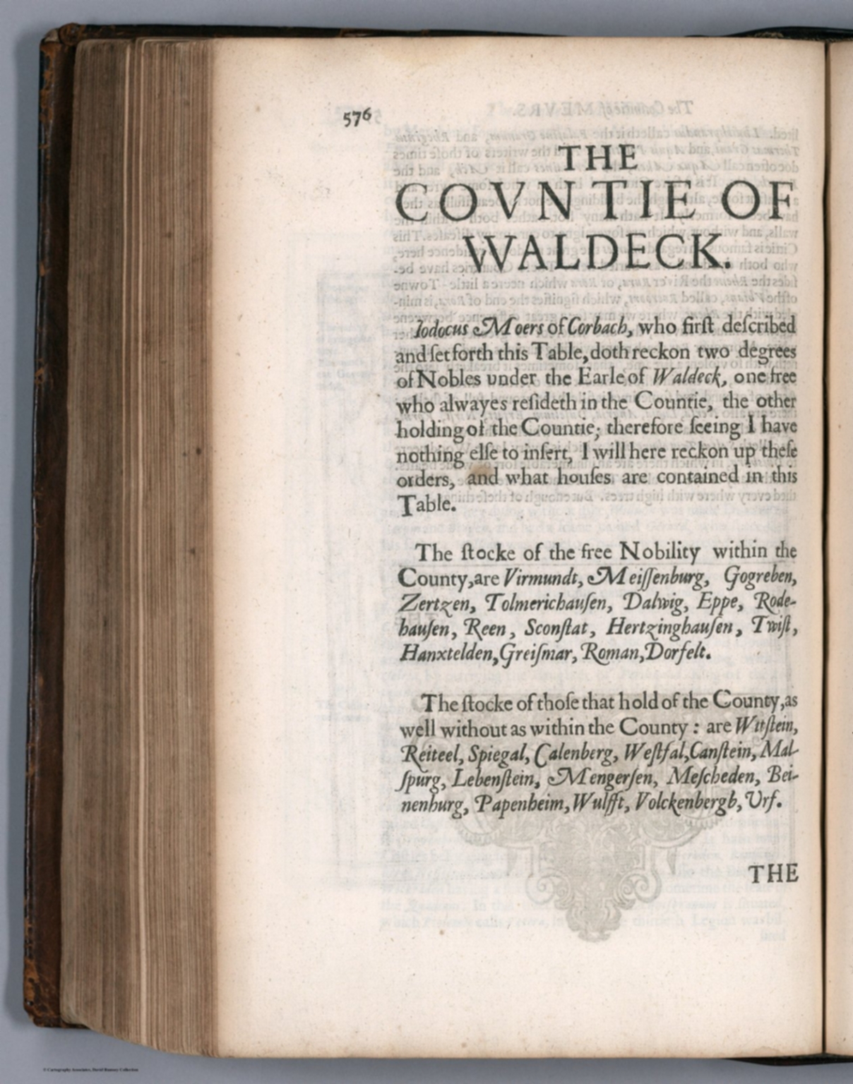 Text Page: The Countie of Waldeck - David Rumsey Historical Map Collection