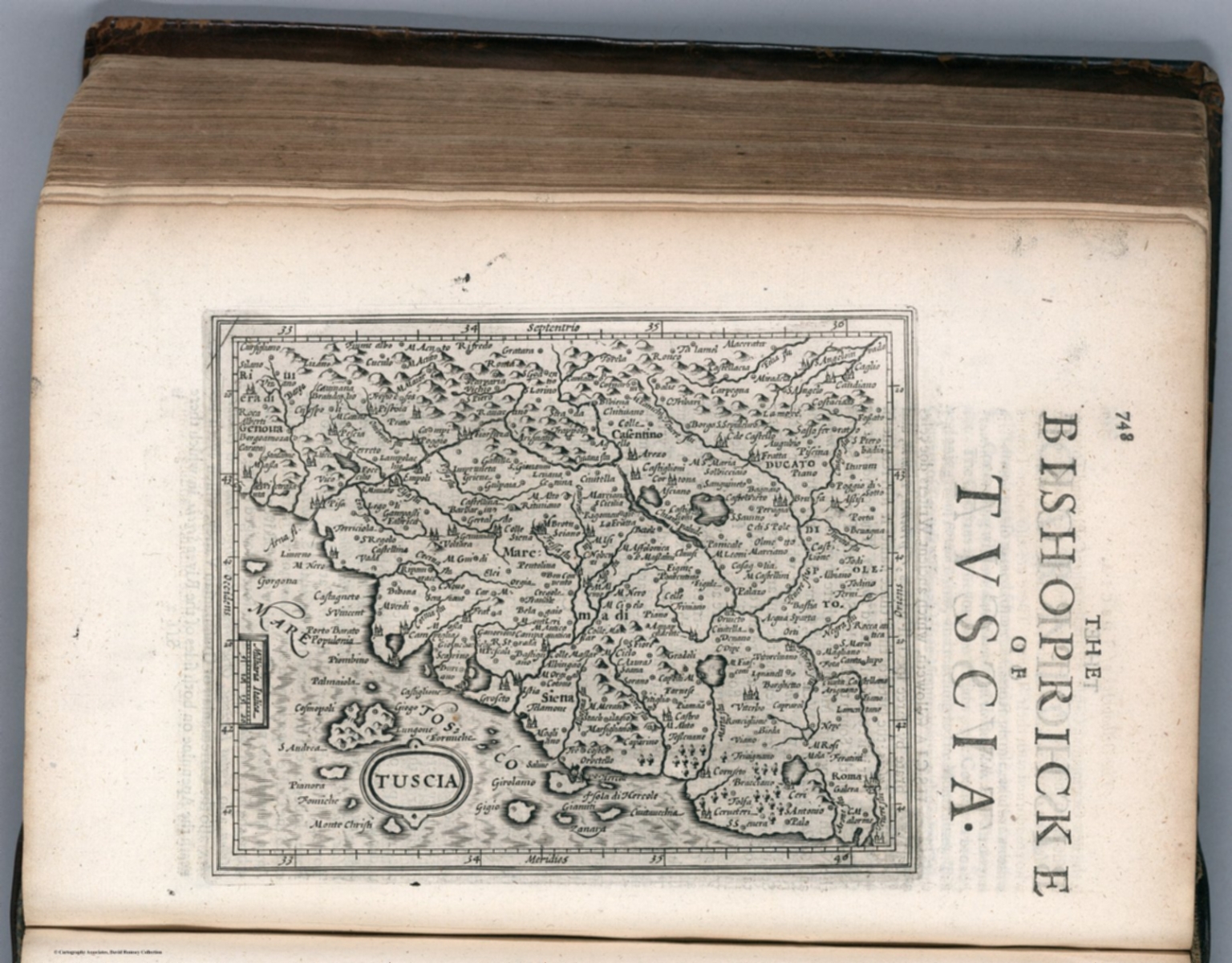 The Bishoprick of Tuscia. Tuscia - David Rumsey Historical Map Collection