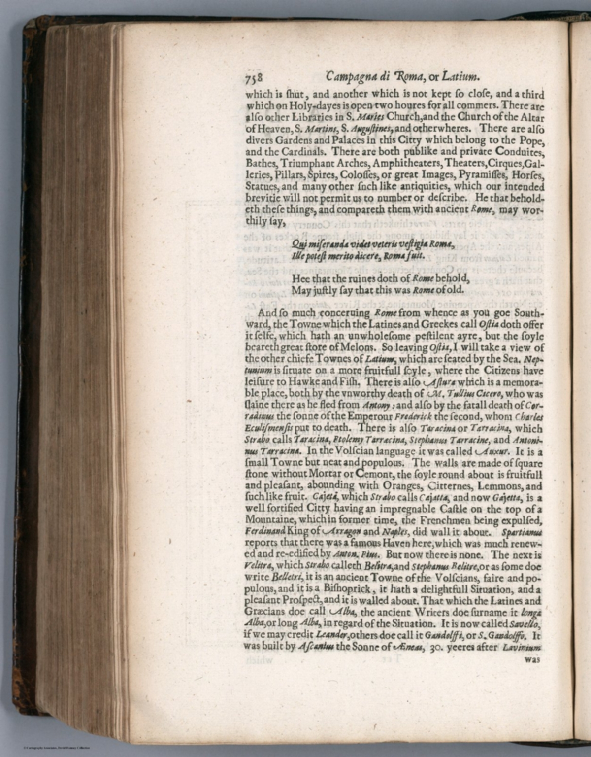 Text Page: (Continues) Campagna di Roma, or Latium - David Rumsey ...