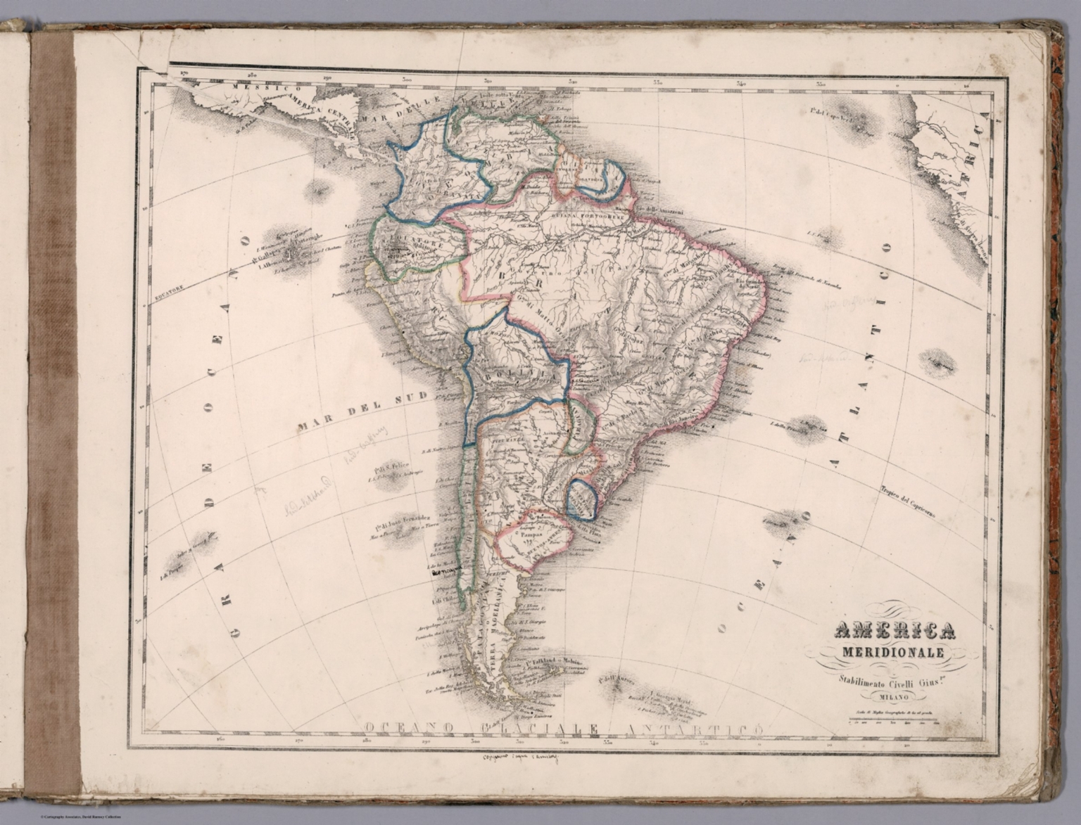 America Meridionale - David Rumsey Historical Map Collection