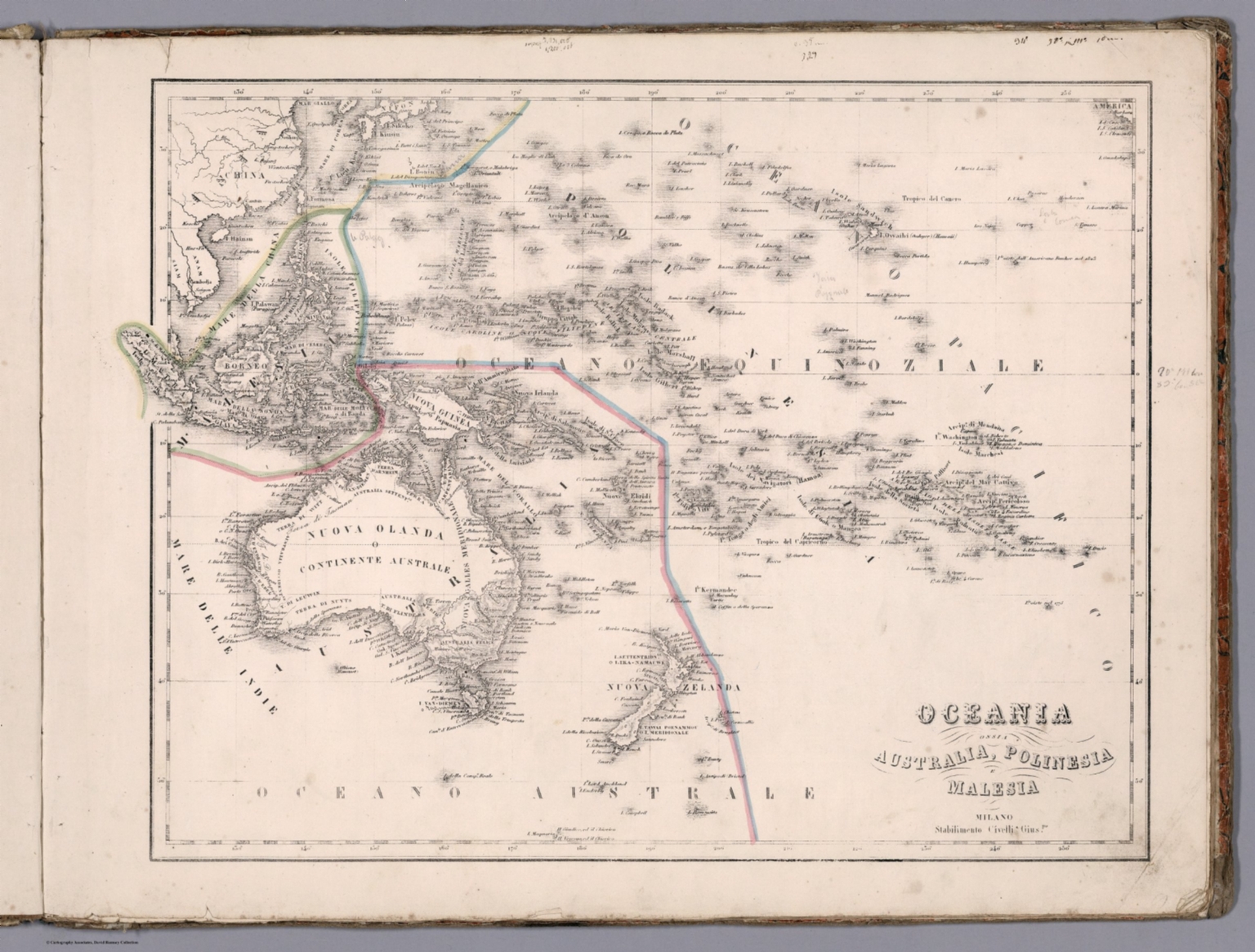 Oceania : ossia Australia, Polinesia e Malesia - David Rumsey ...