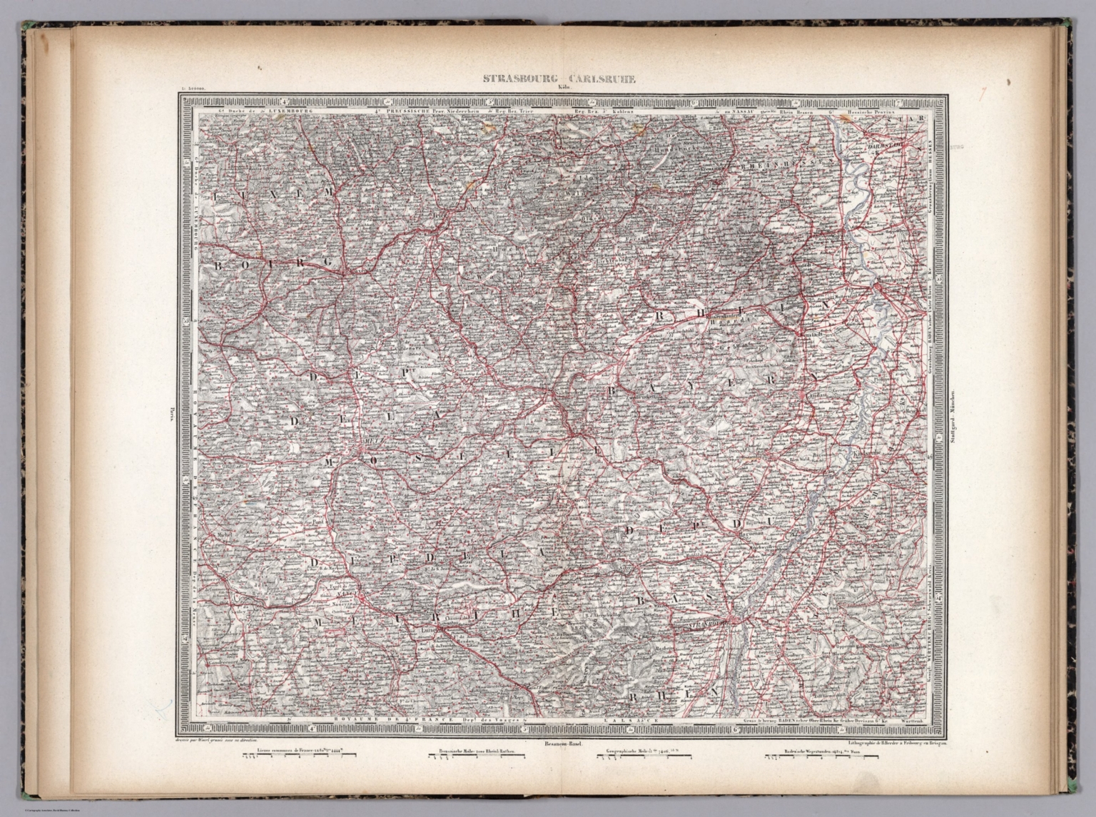 Strasbourg; Carlsruhe - David Rumsey Historical Map Collection